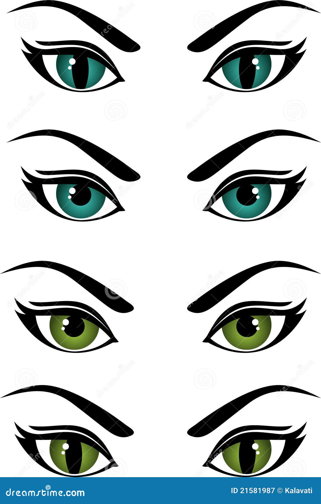 Imagen Del Vector De Los Ojos Ilustración del Vector - Ilustración de ...
