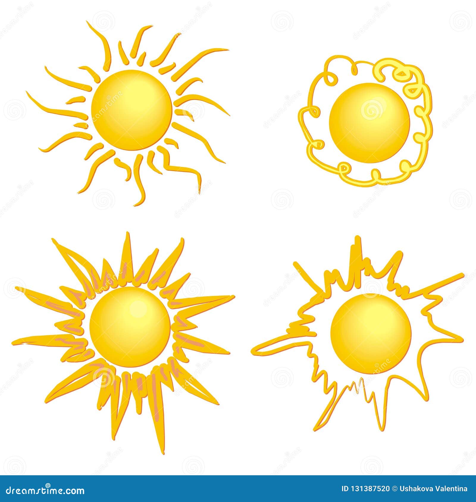 Imagen Del Vector De Sun Sin Fondo Ilustración del Vector - Ilustración ...
