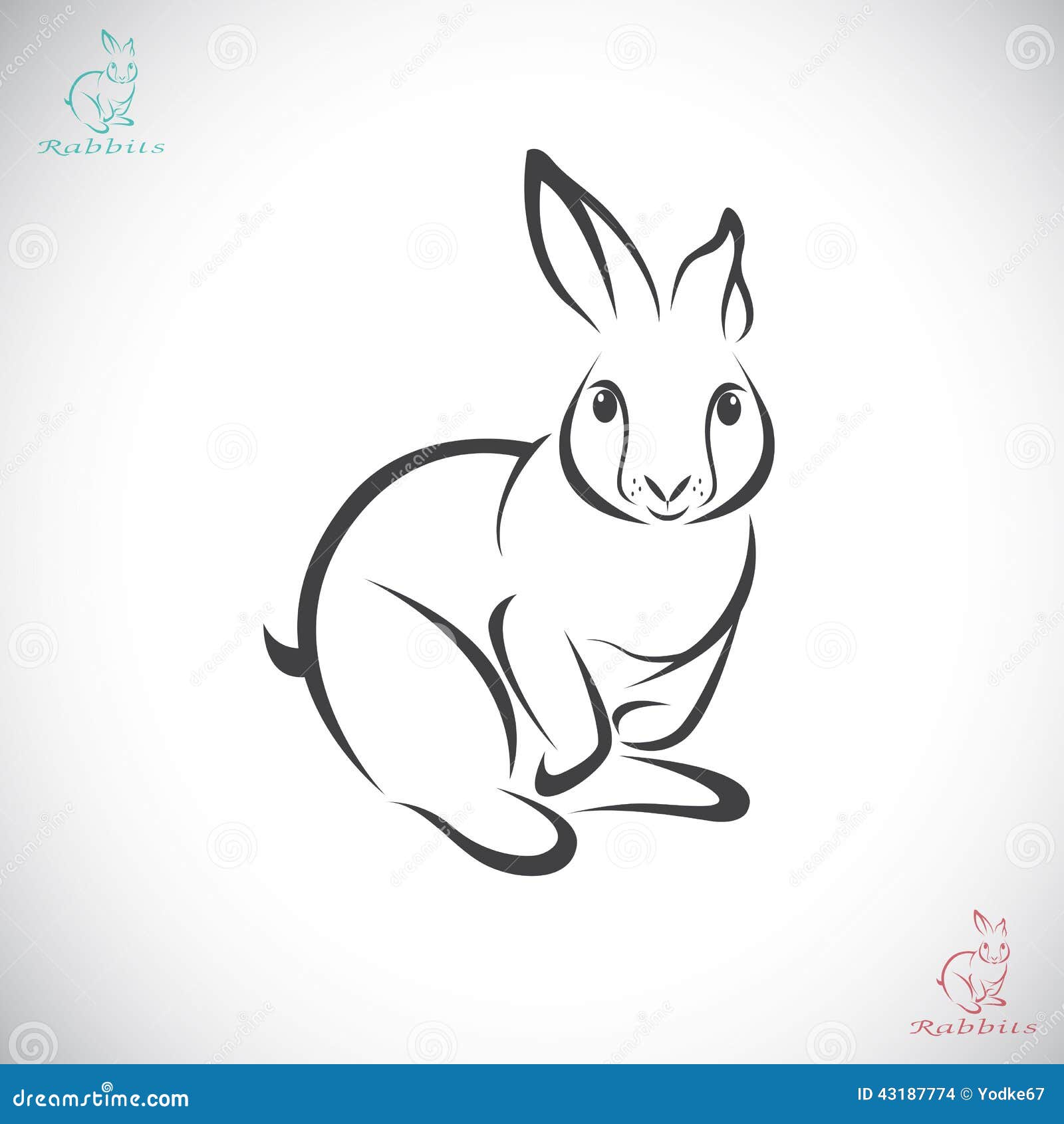 Imagen Del Vector De Un Conejo Ilustración del Vector - Ilustración de ...