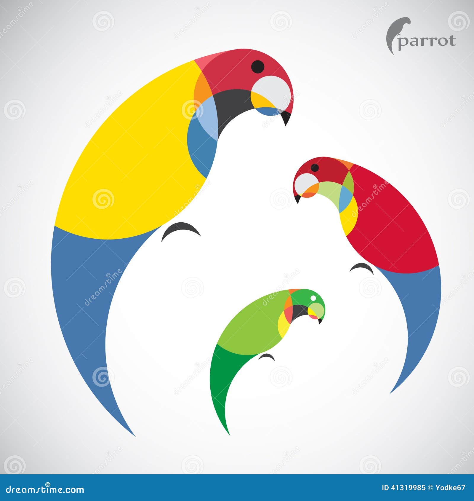 Imagen Del Vector De Un Diseño Del Loro Ilustración del Vector ...