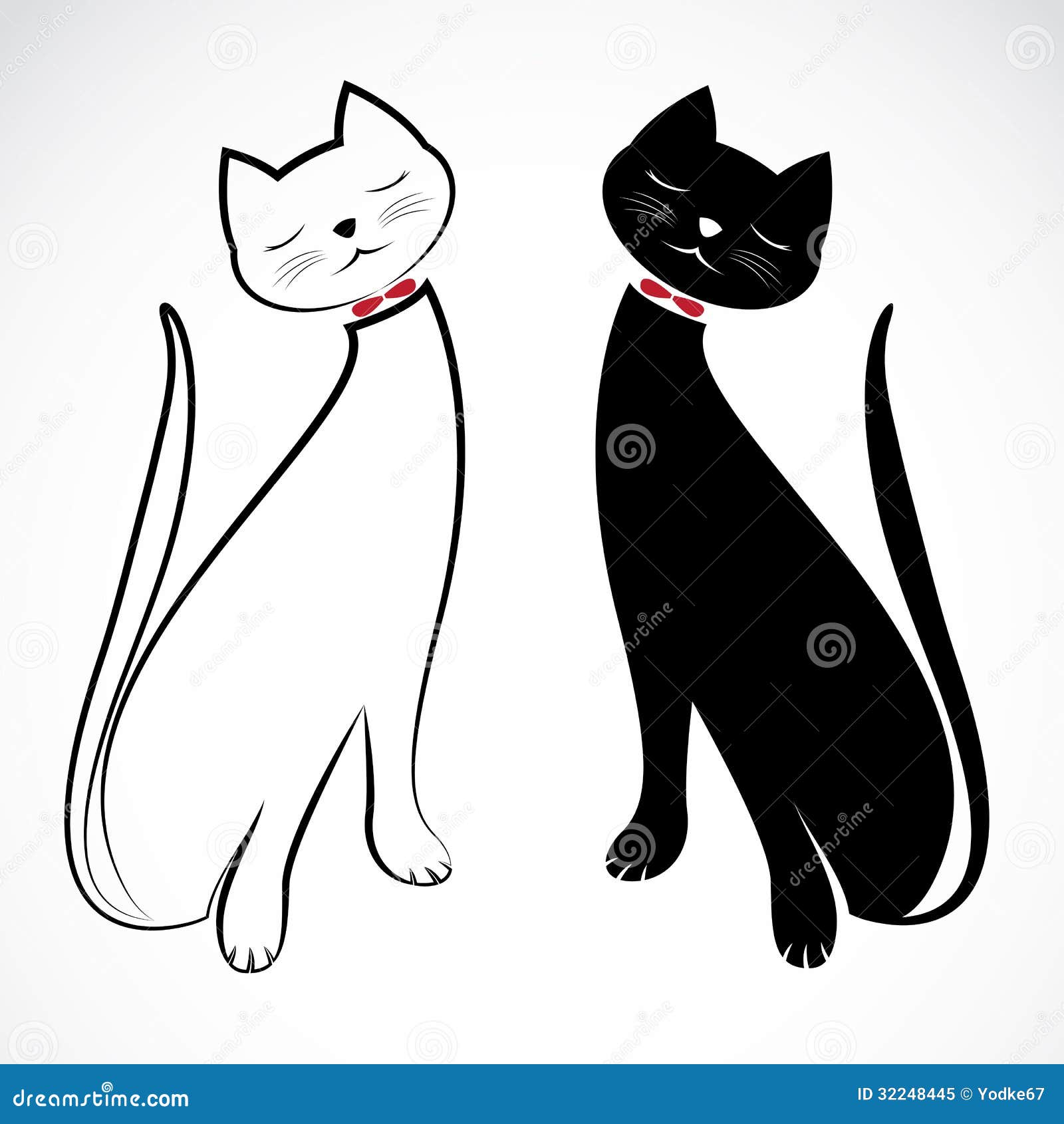 Imagen Del Vector De Un Gato Ilustración del Vector - Ilustración de ...