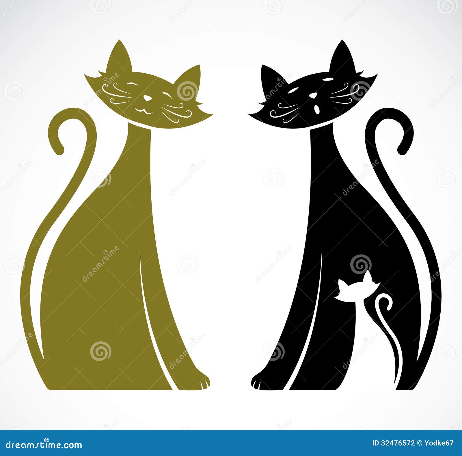 Imagen Del Vector De Un Gato Ilustración del Vector - Ilustración de ...