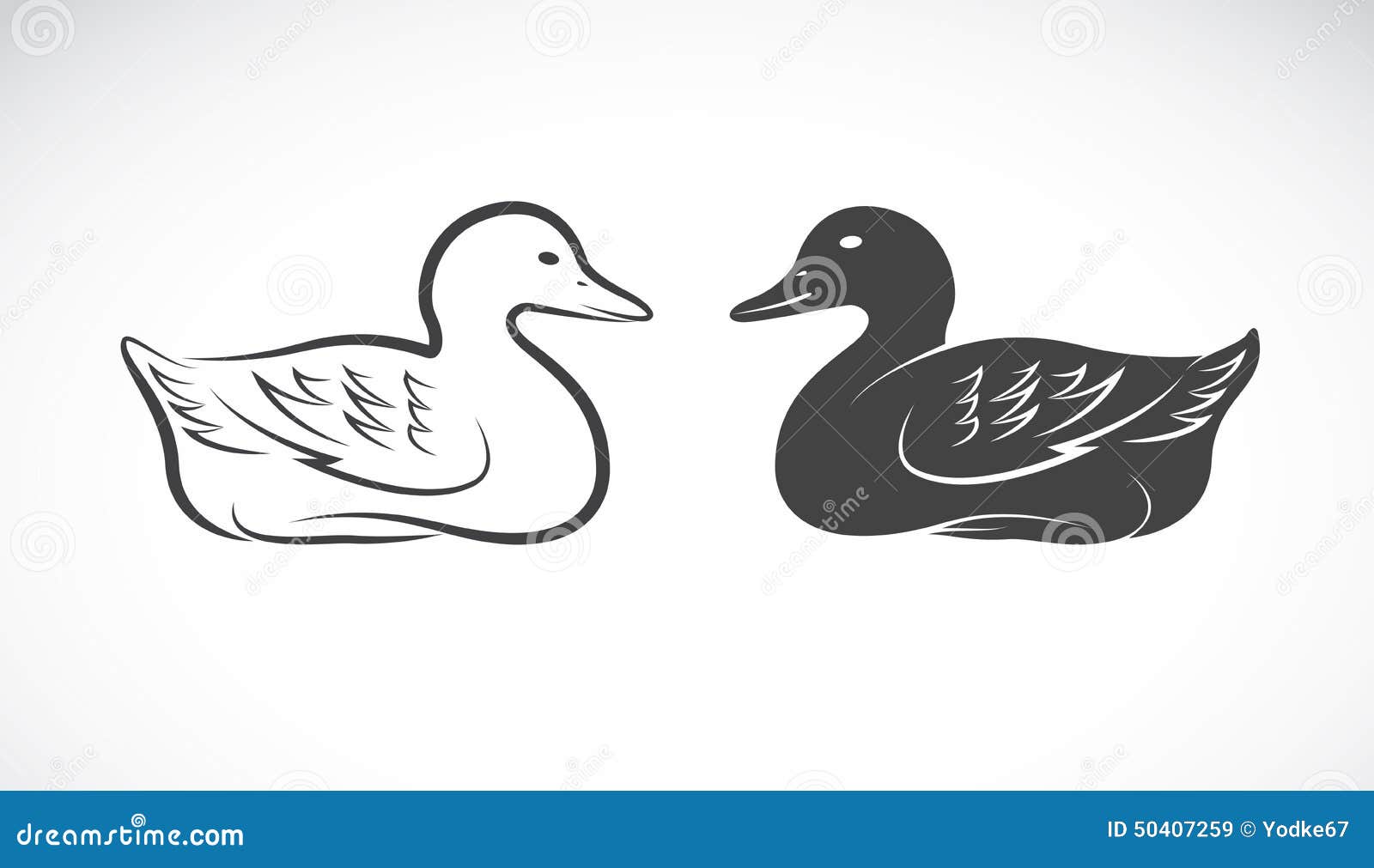 Imagen Del Vector De Un Pato Ilustración del Vector - Ilustración de ...