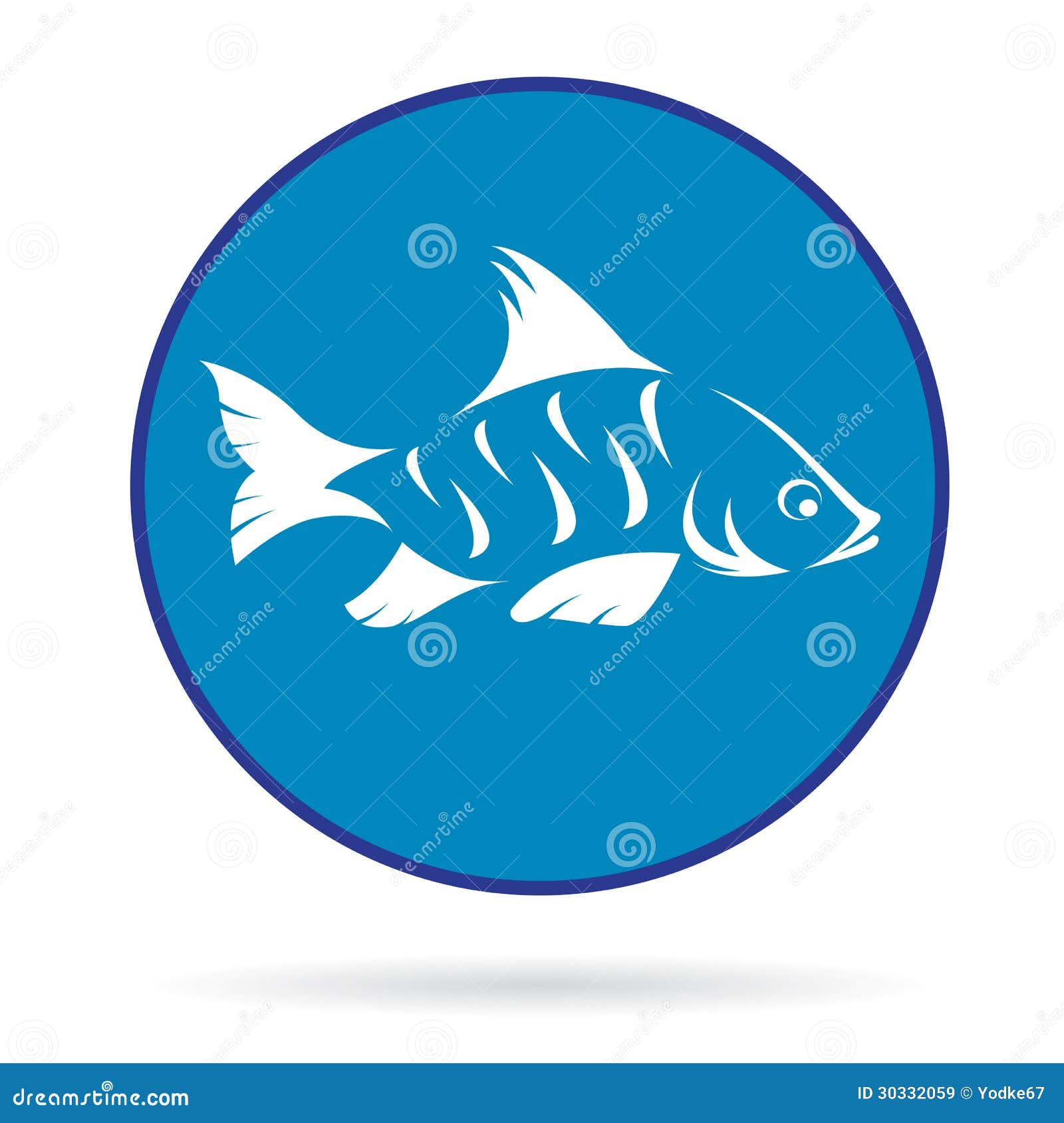 Imagen Del Vector De Un Pescado Ilustración del Vector - Ilustración de ...