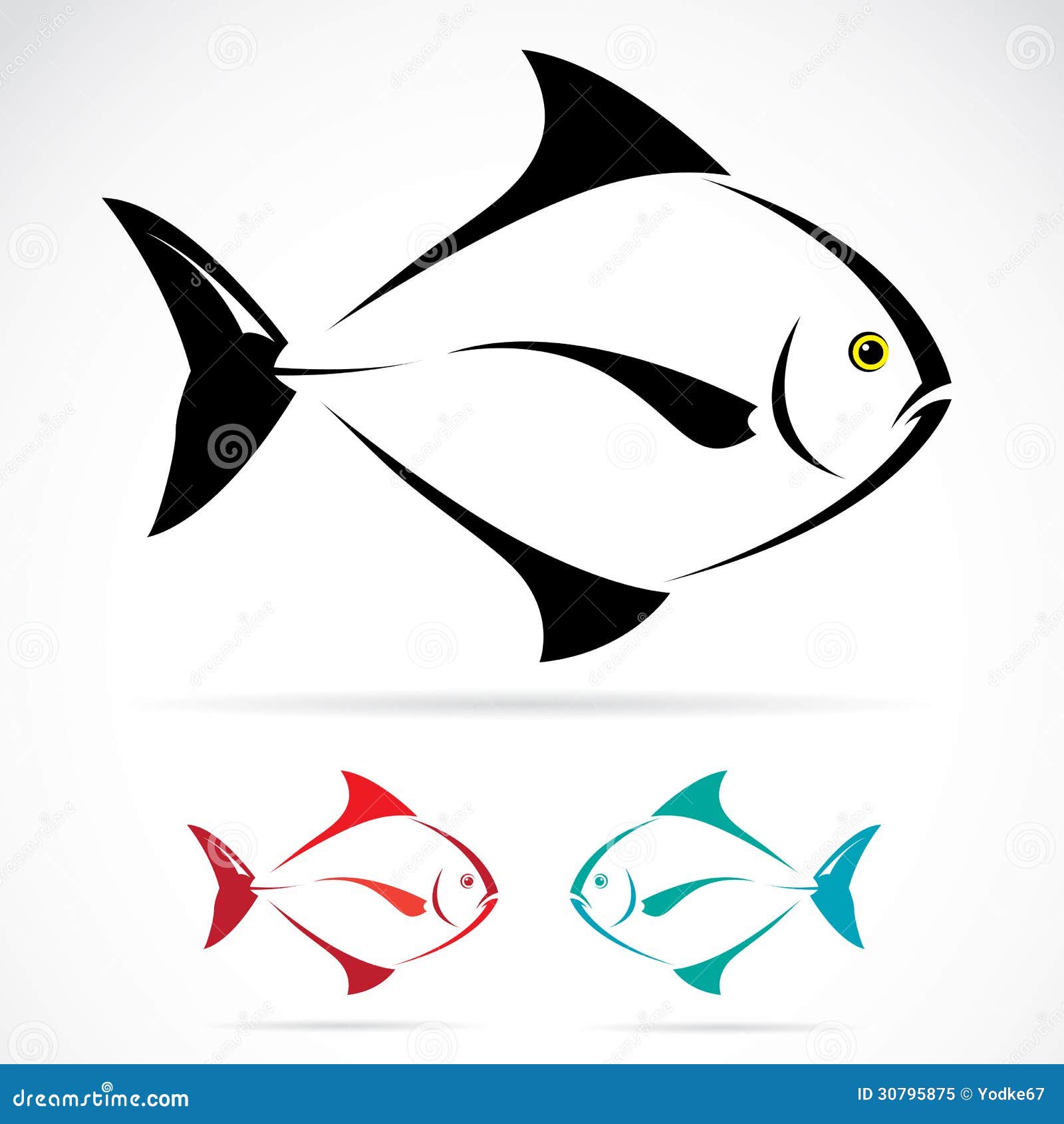 Imagen Del Vector De Un Pescado Ilustración del Vector - Ilustración de ...