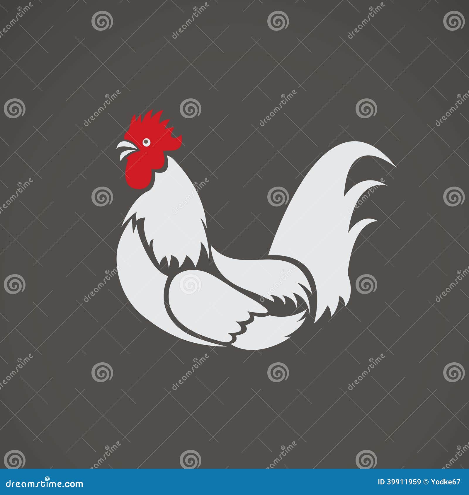 Imagen Del Vector De Un Pollo Ilustración del Vector - Ilustración de ...