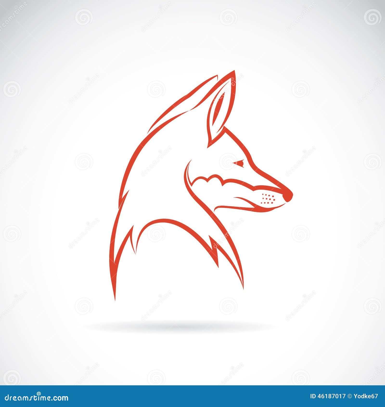 Imagen Del Vector De Un Zorro Ilustración del Vector - Ilustración de ...