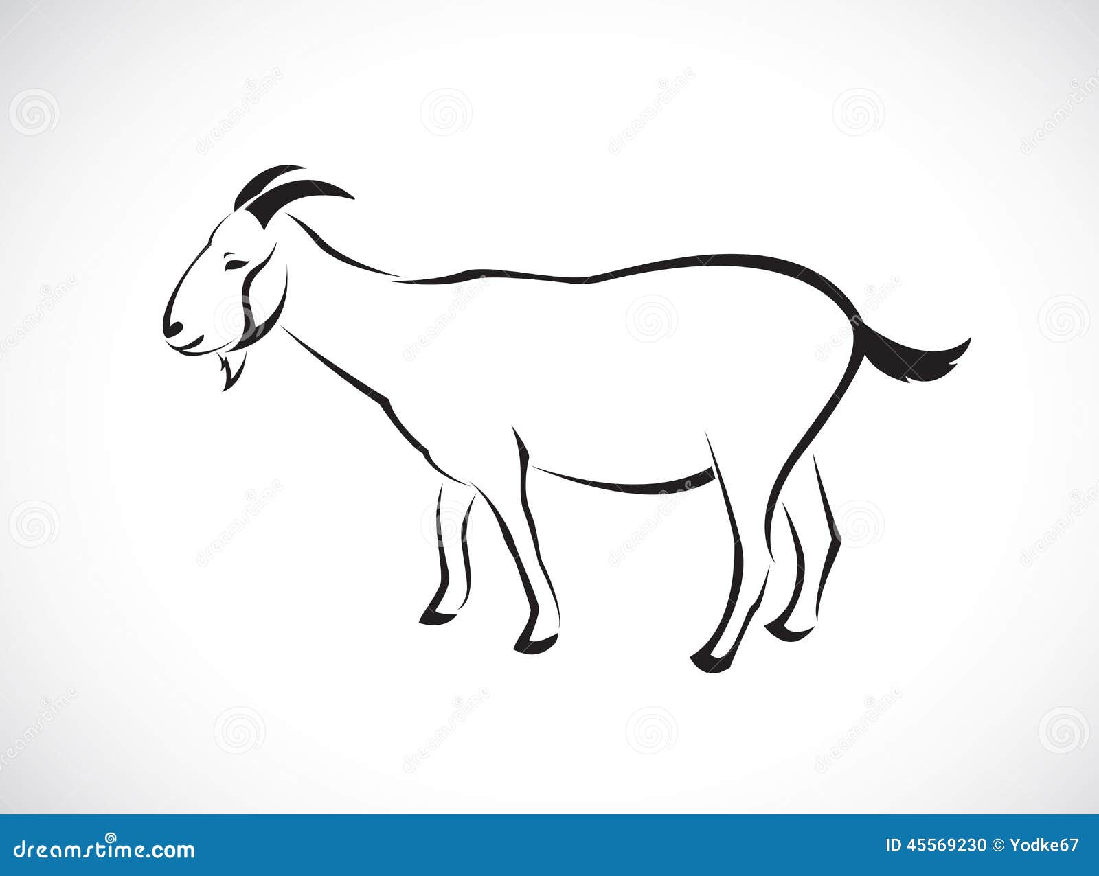 Imagen Del Vector De Una Cabra Ilustración del Vector - Ilustración de ...