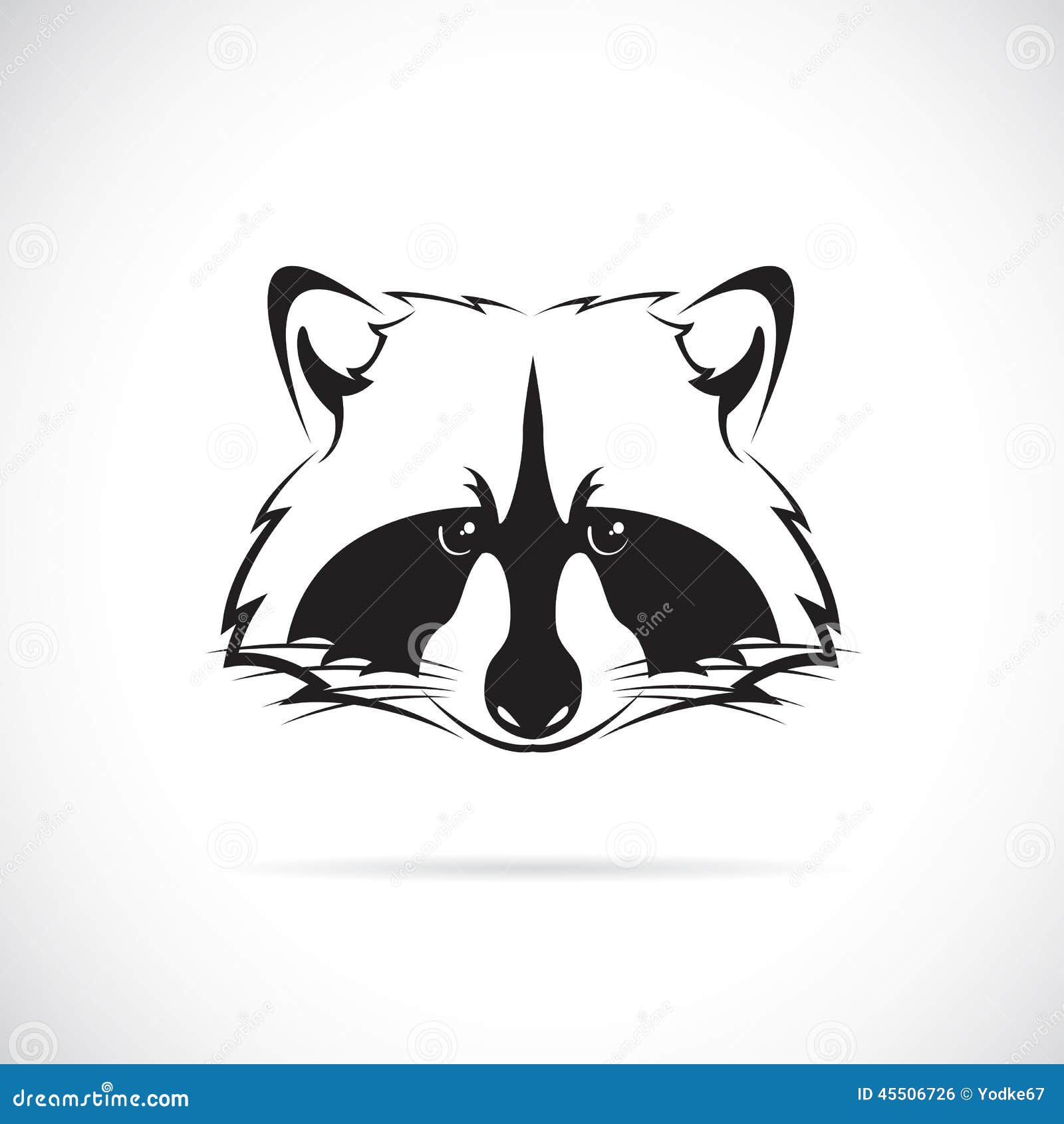 Imagen Del Vector De Una Cara Del Mapache Ilustración del Vector ...