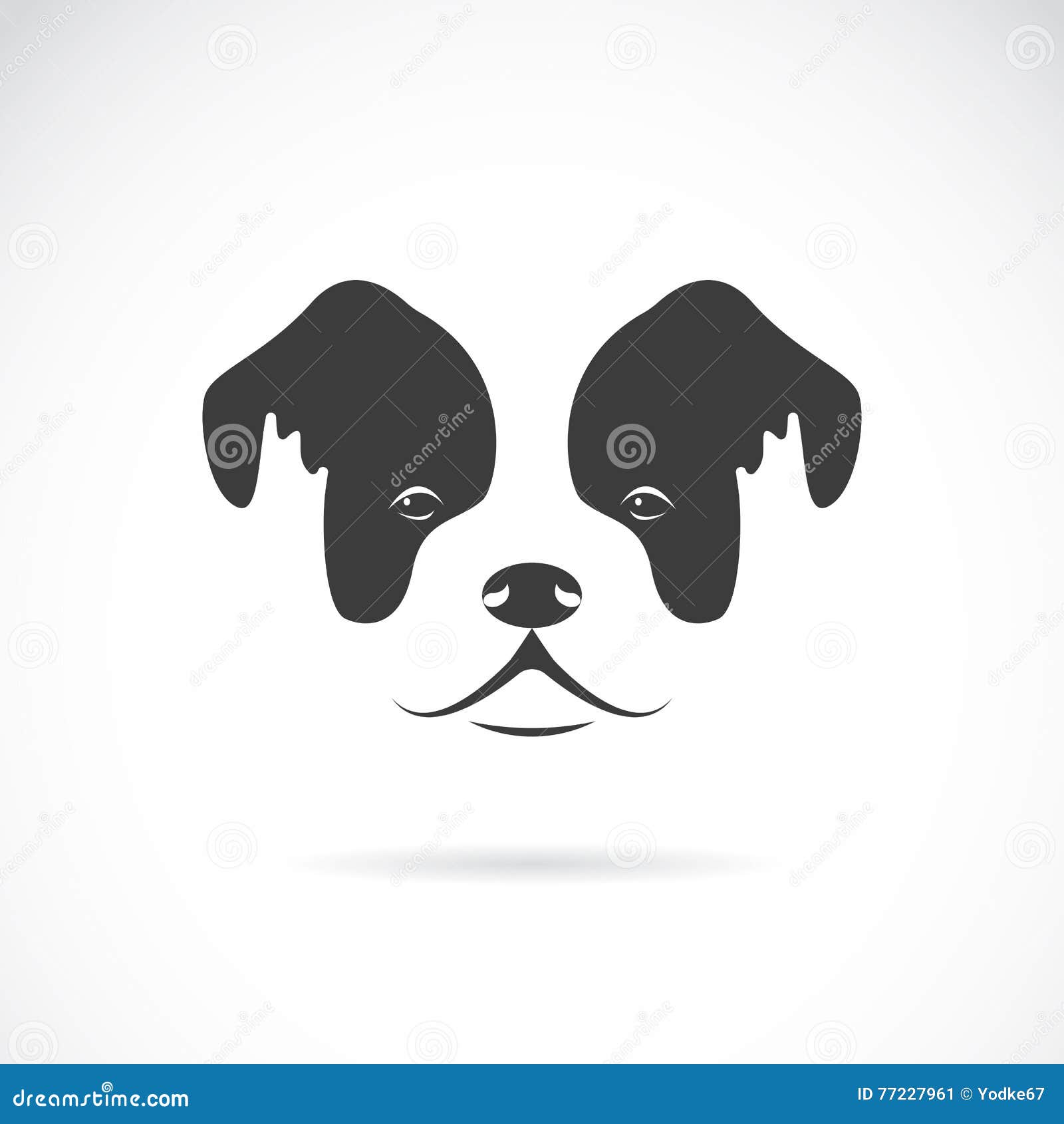 Imagen Del Vector De Una Cara Del Perro Ilustración del Vector ...