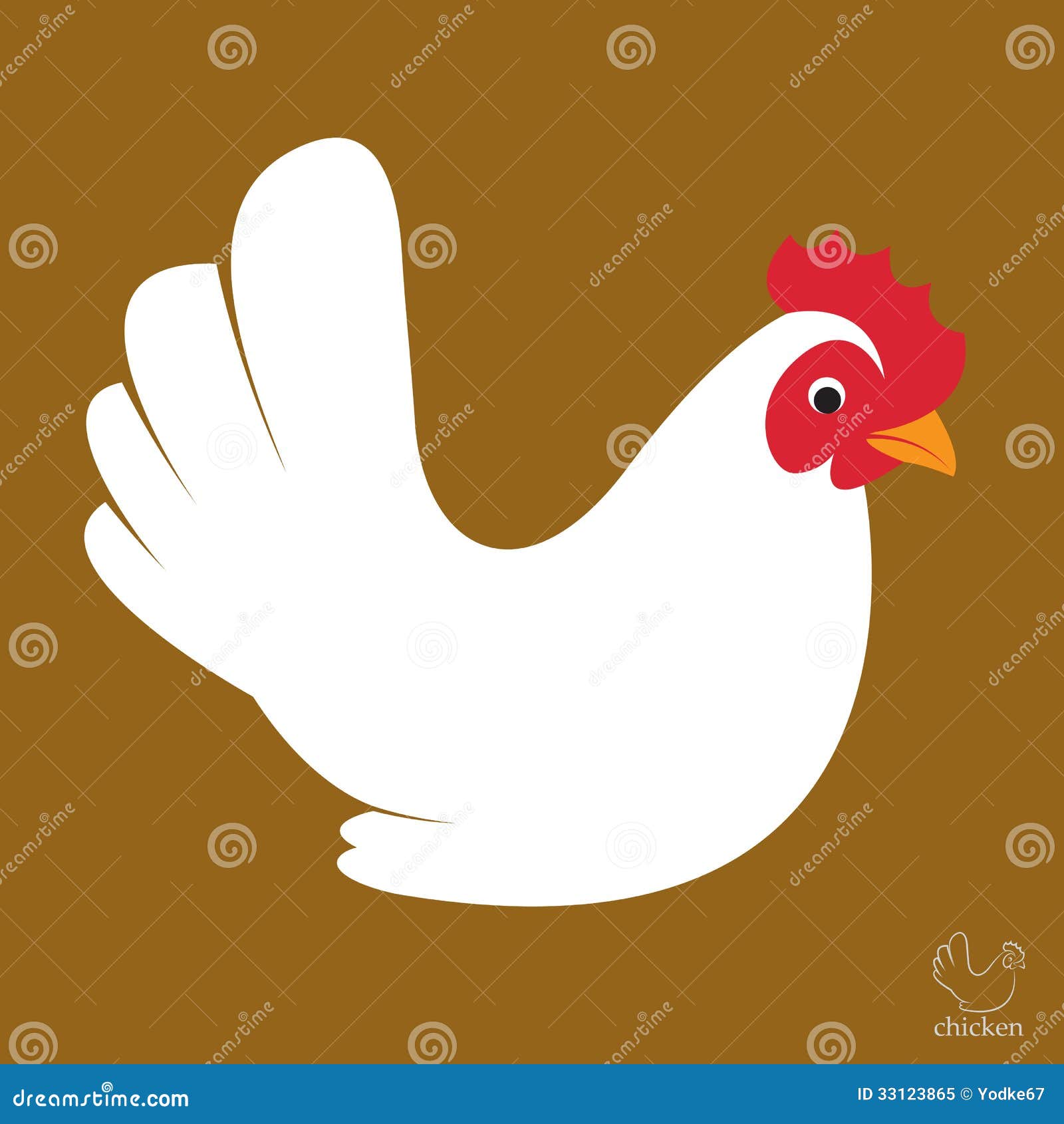 Imagen Del Vector De Una Gallina Ilustración del Vector - Ilustración ...