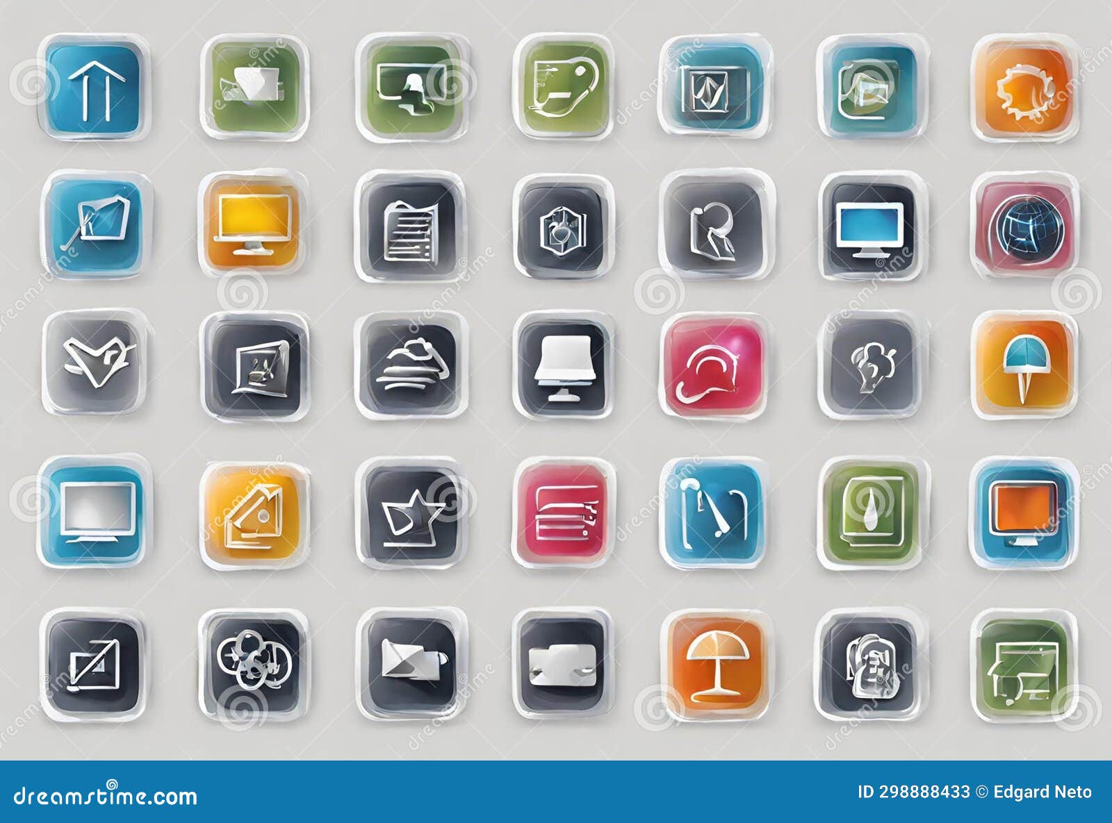 Web Icon Set. Website Set Icon Vector Stock Illustration - Illustration ...