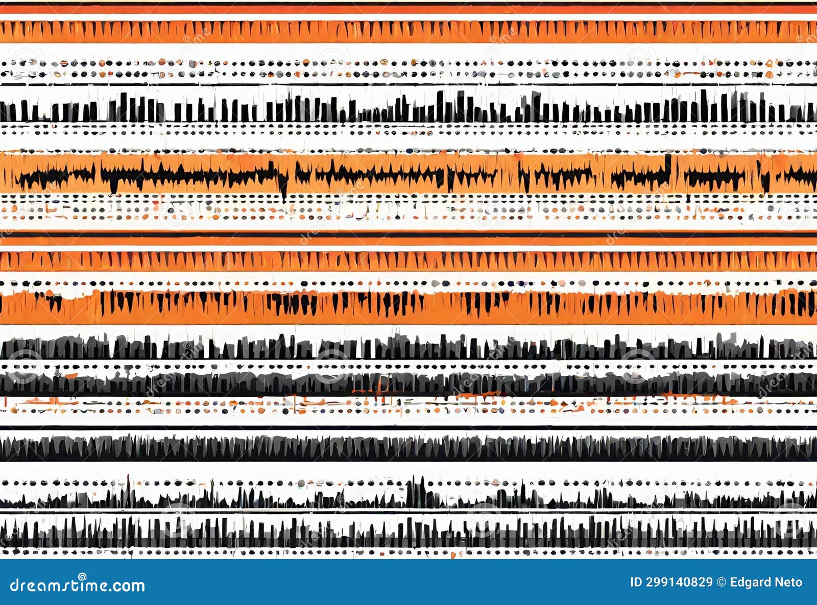 Seamless Sound Waveform Pattern for Music Player, Podcasts, Voice, V6 ...