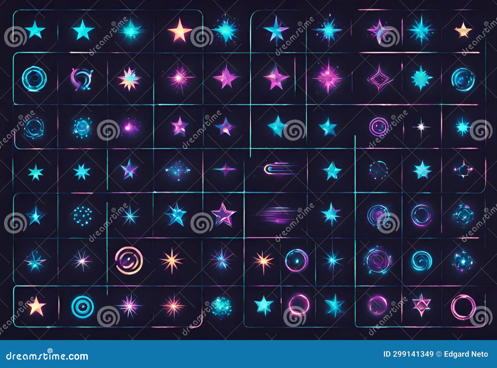 Stars, Set of Custom Stars for Logo and Design Edits, V10 Stock ...