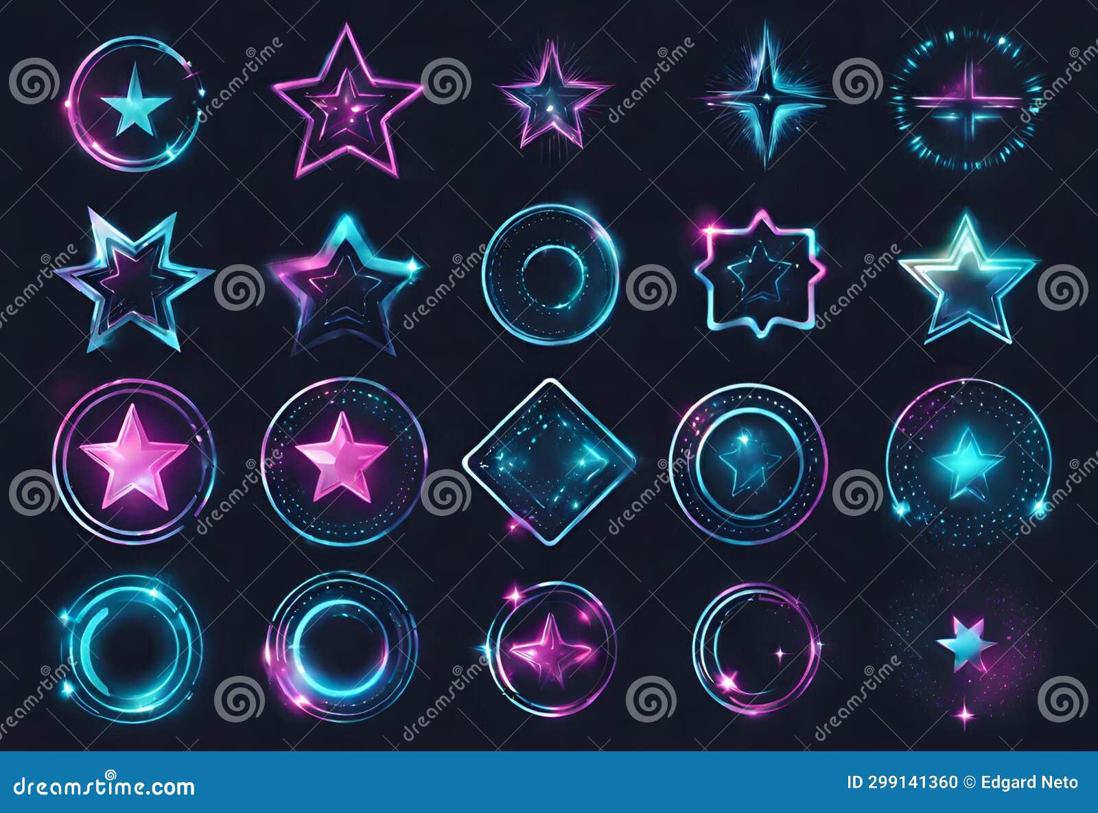 Stars, Set of Custom Stars for Logo and Design Edits, V8 Stock ...