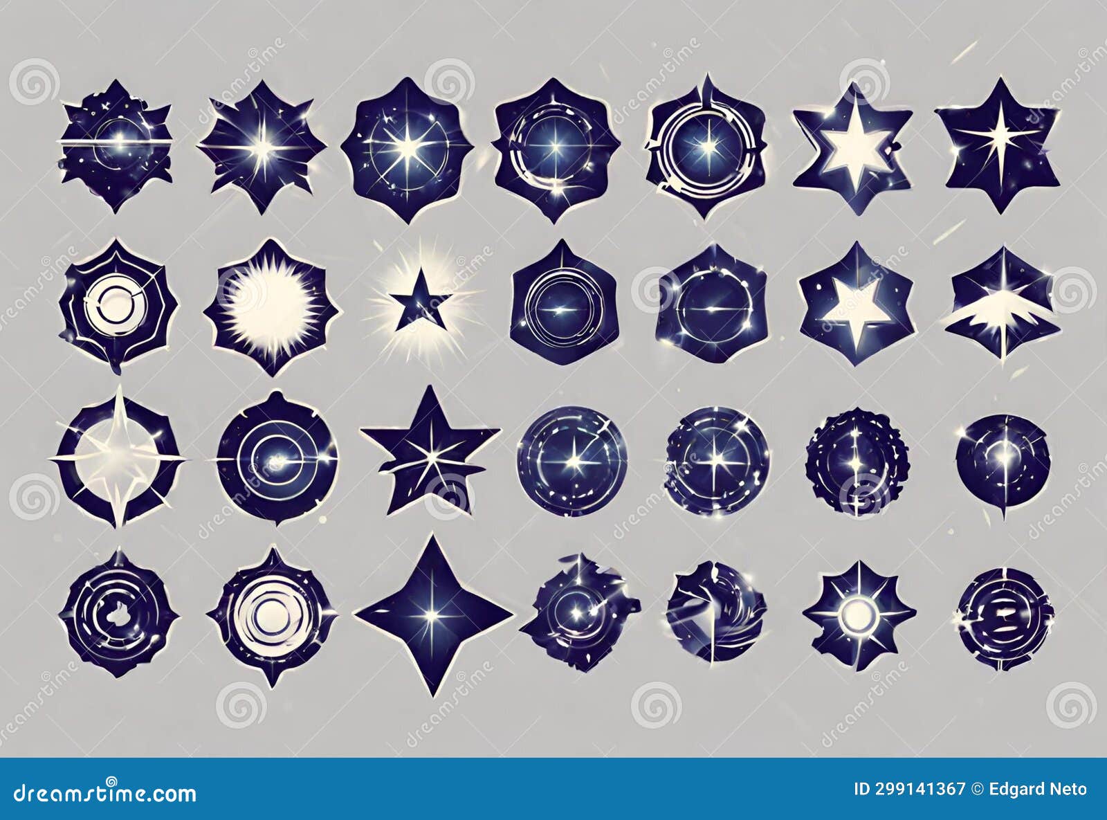 Stars, Set of Custom Stars for Logo and Design Edits, V7 Stock ...