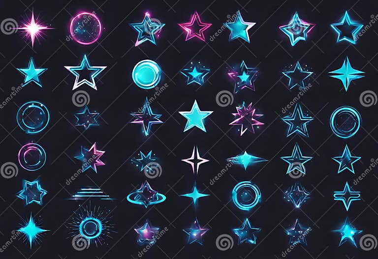 Stars, Set of Custom Stars for Logo and Design Edits, V4 Stock ...