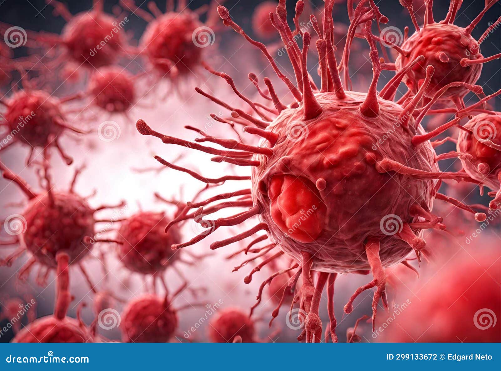Blood Infection With Bacteria And Virus Cells, Microscopic View Of ... Blood Infection With Bacteria And Virus Cells, Microscopic View Of ...