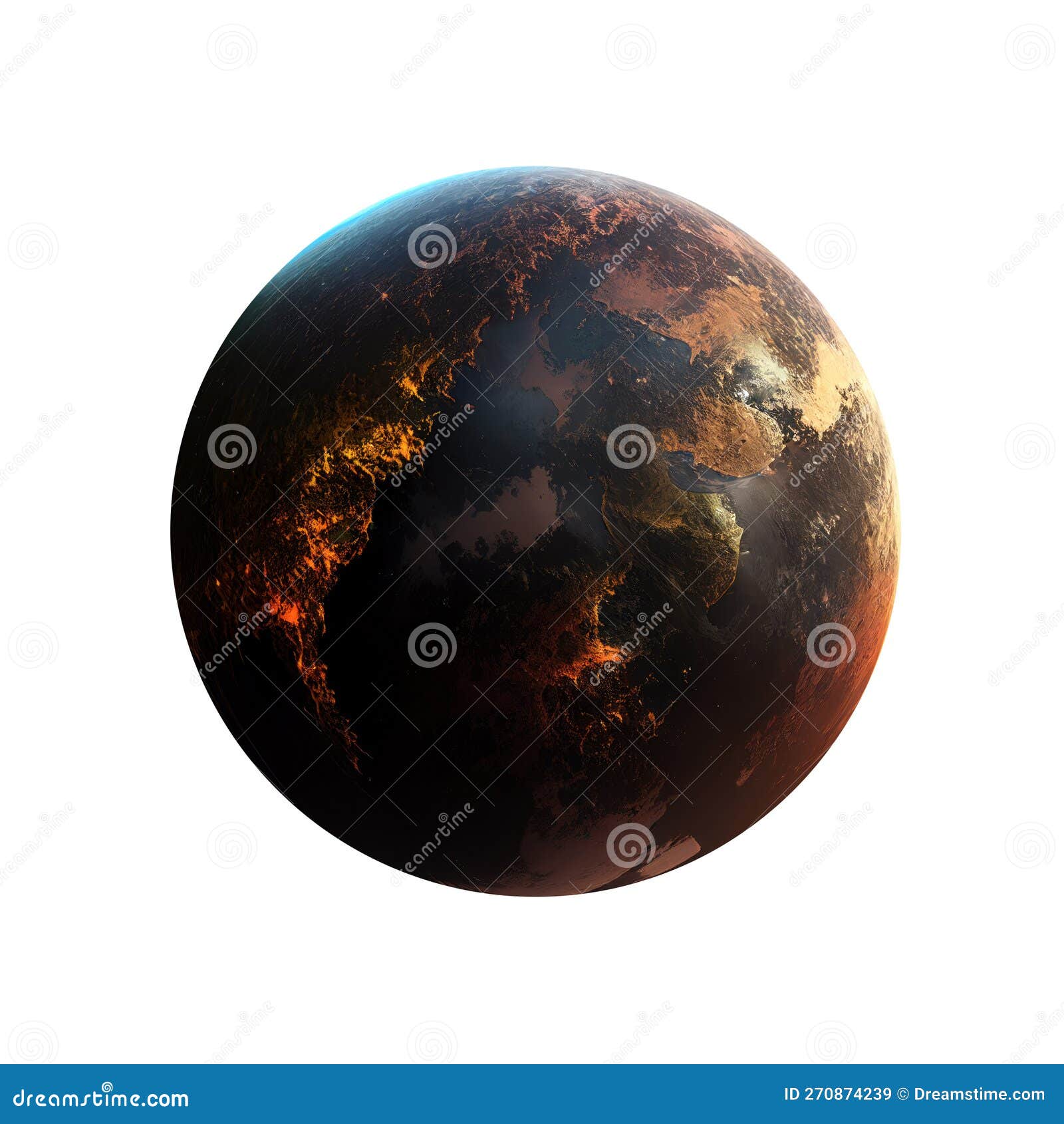 Imagery of Imaginary Planets for Your Cosmic Image. Ai Generated Stock ...