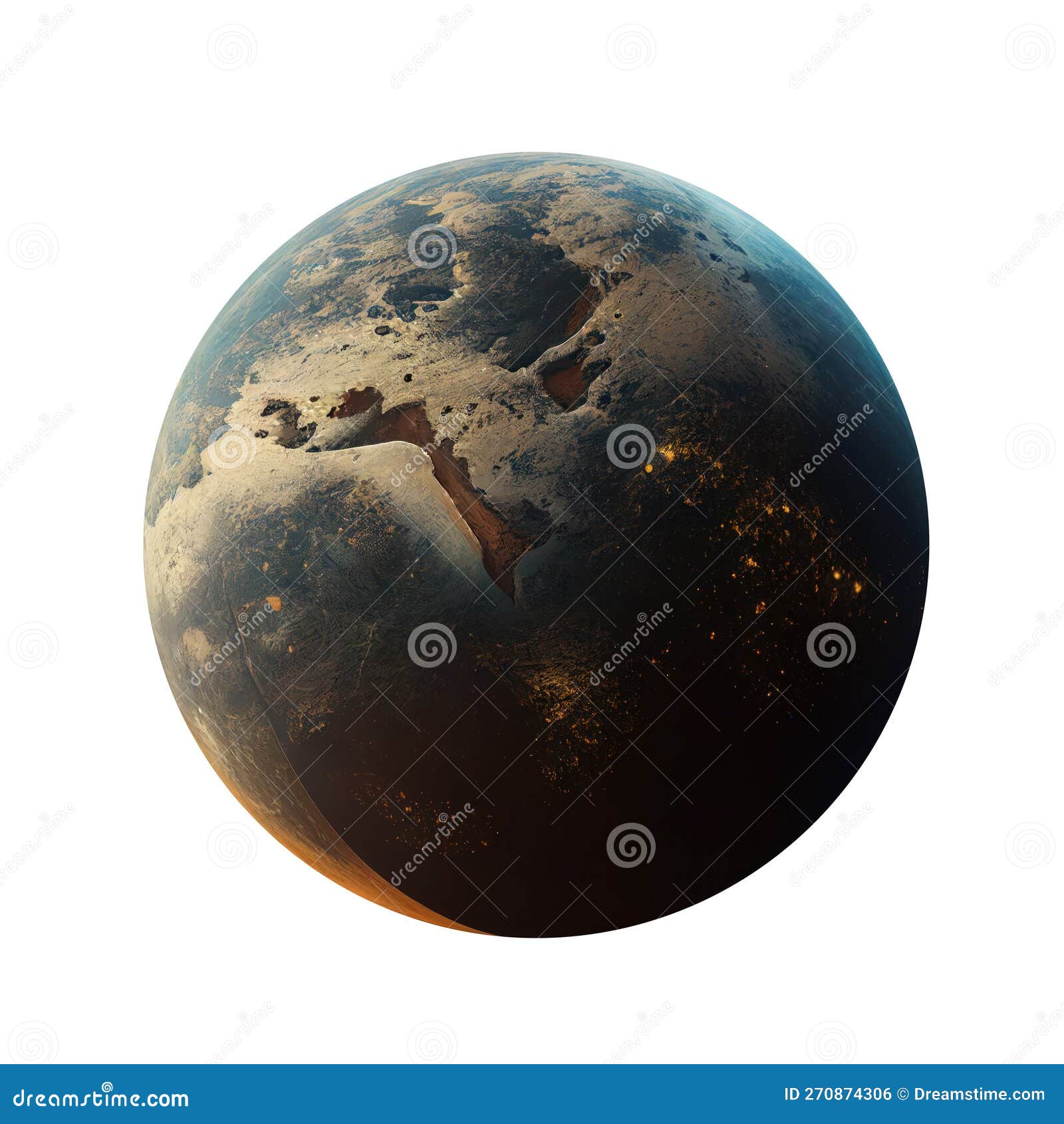 Imagery of Imaginary Planets for Your Cosmic Image. Ai Generated Stock ...