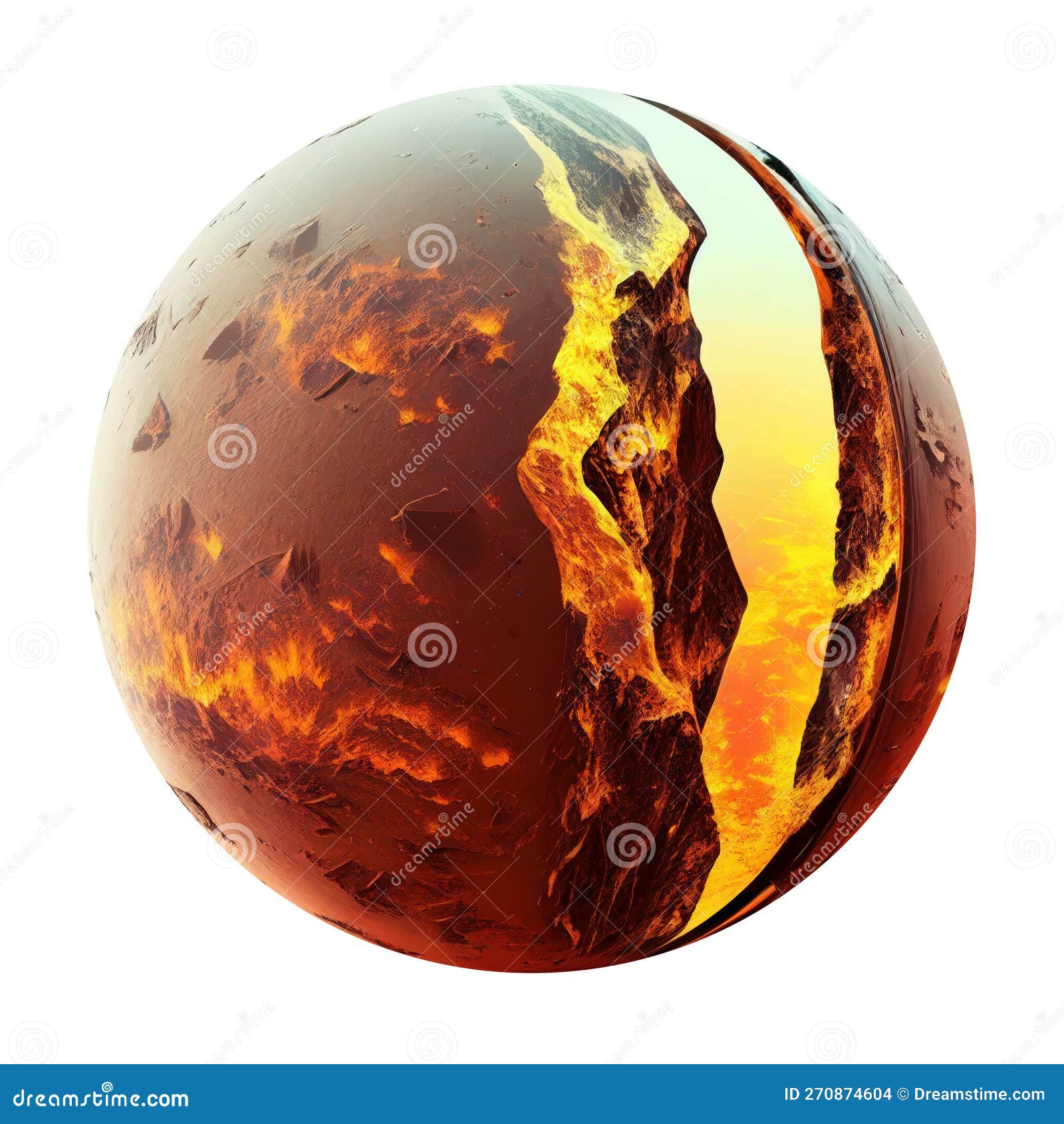 Imagery of Imaginary Planets for Your Cosmic Image. Ai Generated Stock ...
