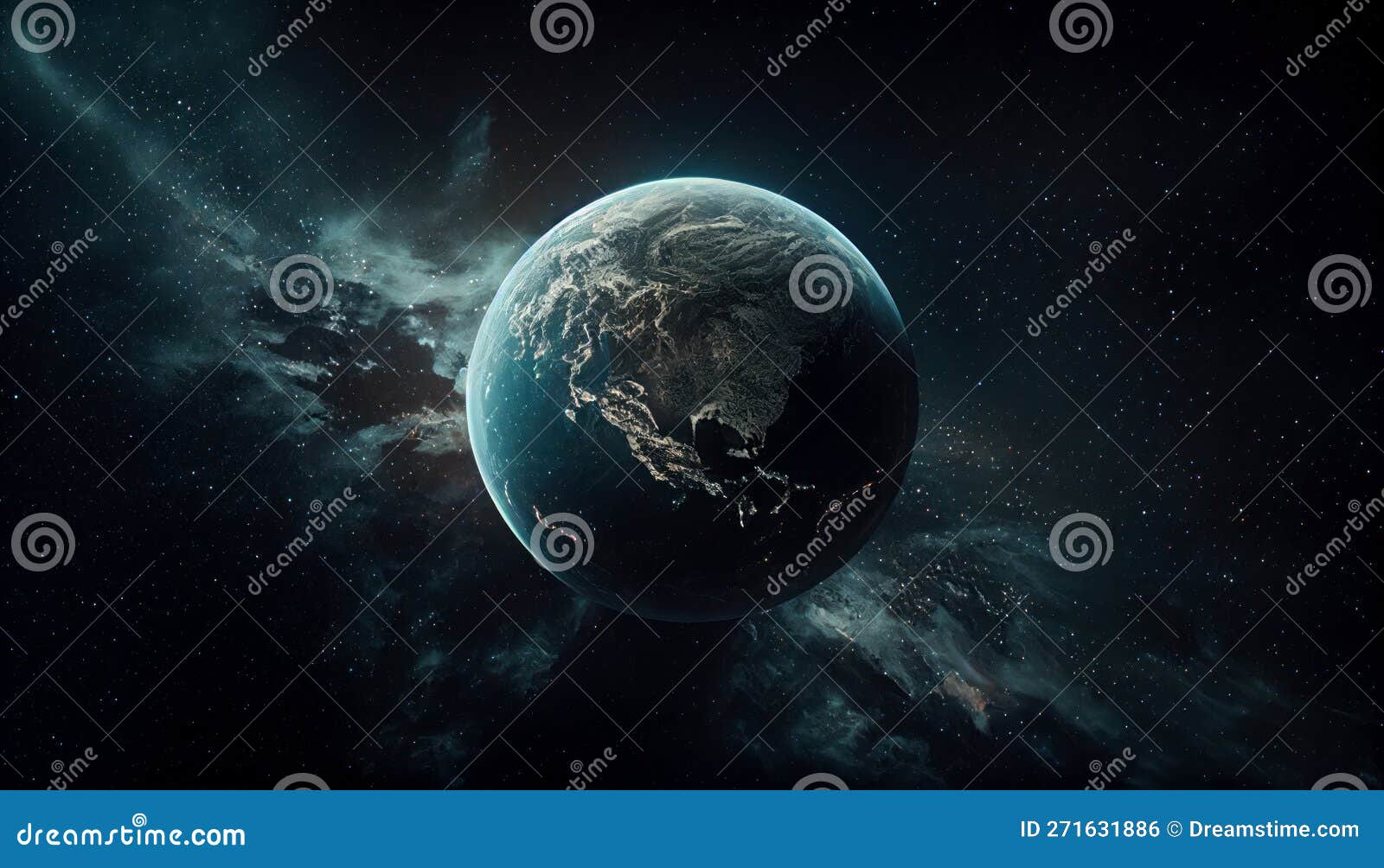 Imagery of Imaginary Planets for Your Cosmic Image. Ai Generated Stock ...