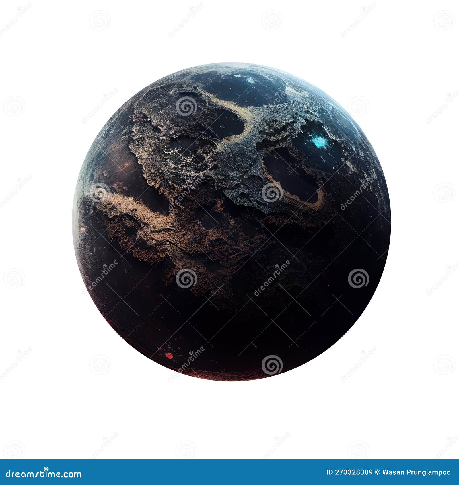 Imagery of Imaginary Planets for Your Cosmic Image. Ai Generated Stock ...