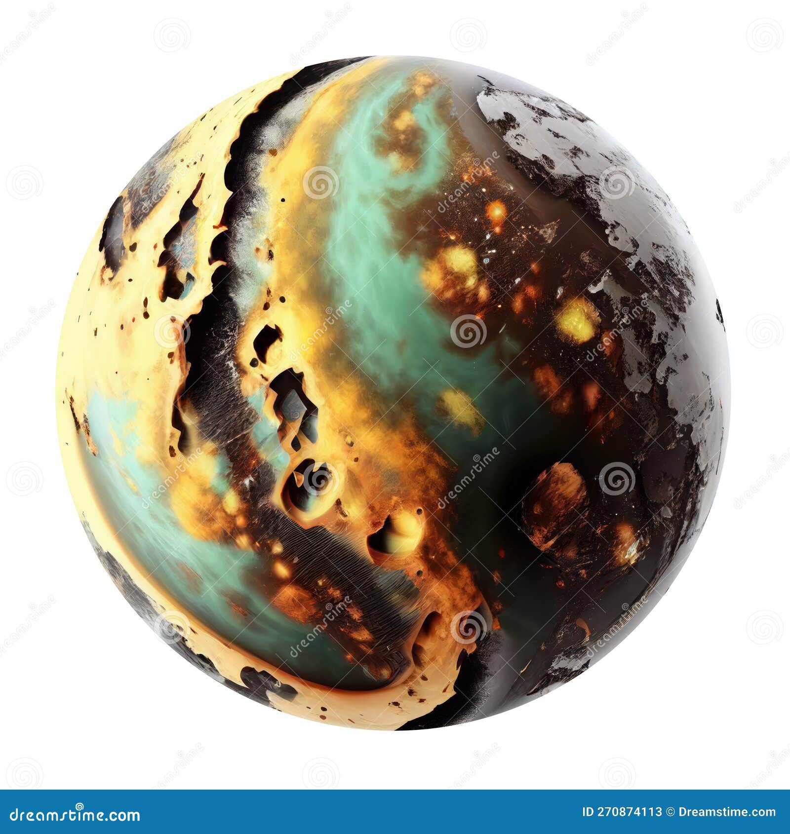 Imagery of Imaginary Planets for Your Cosmic Image. Ai Generated Stock ...
