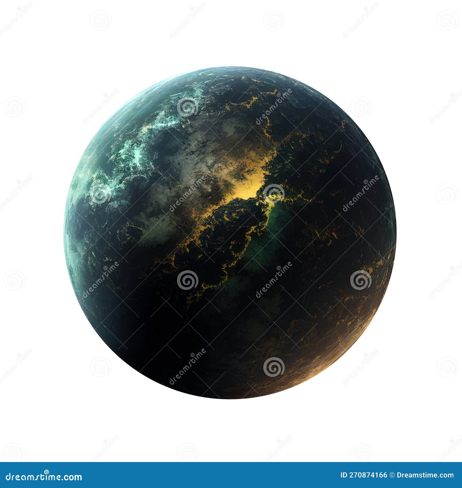 Imagery of Imaginary Planets for Your Cosmic Image. Ai Generated Stock ...