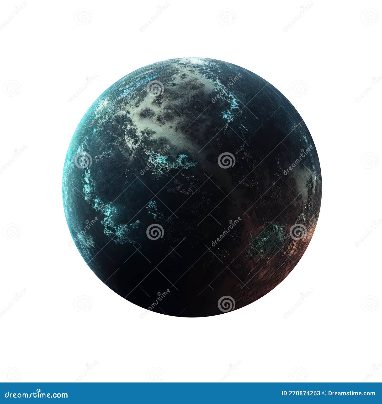 Imagery of Imaginary Planets for Your Cosmic Image. Ai Generated Stock ...