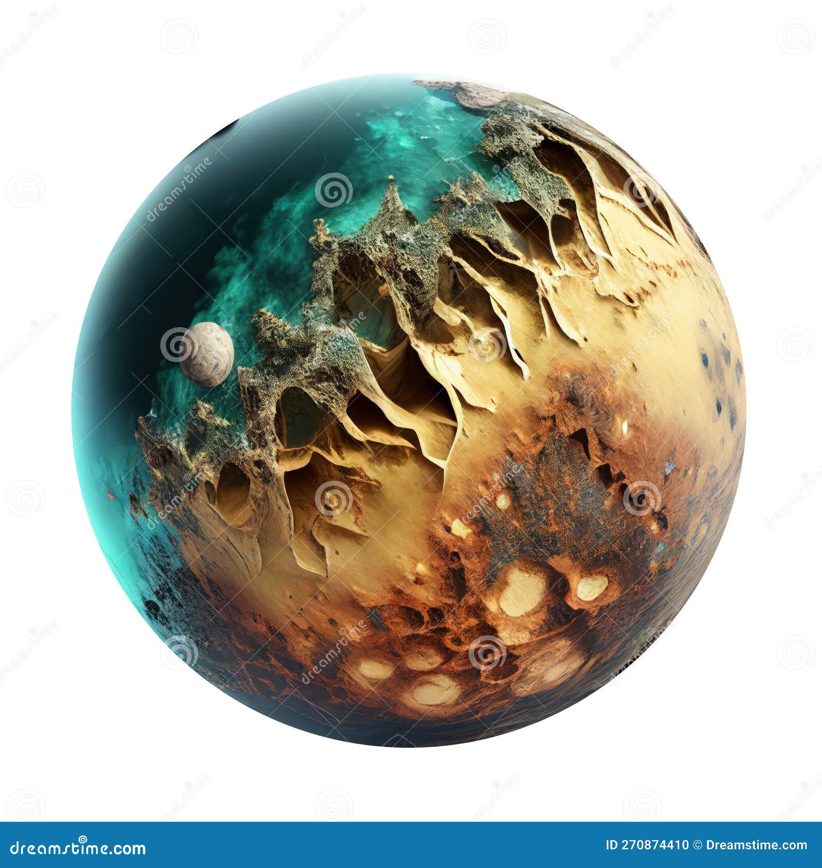 Imagery of Imaginary Planets for Your Cosmic Image. Ai Generated Stock ...