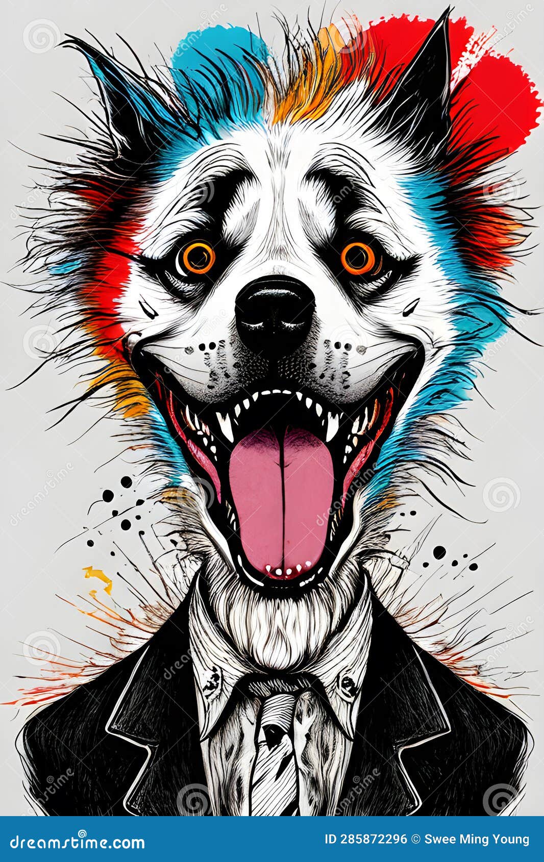 Images Of The Crazy Character Of Dog And Cat In The Style Of Ralph ...