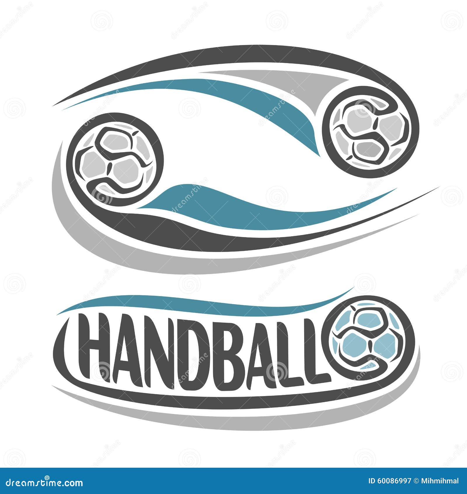 Images on the Handball Theme Stock Vector - Illustration of label, icon ...
