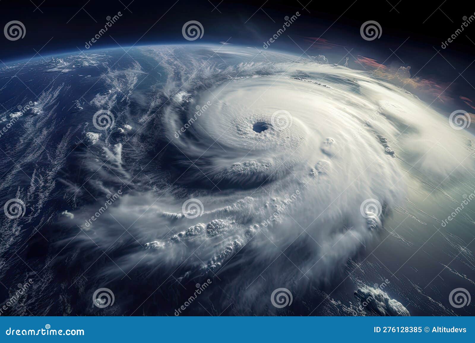 Images of Hurricane, with View of Its Powerful Winds and Rain Stock ...