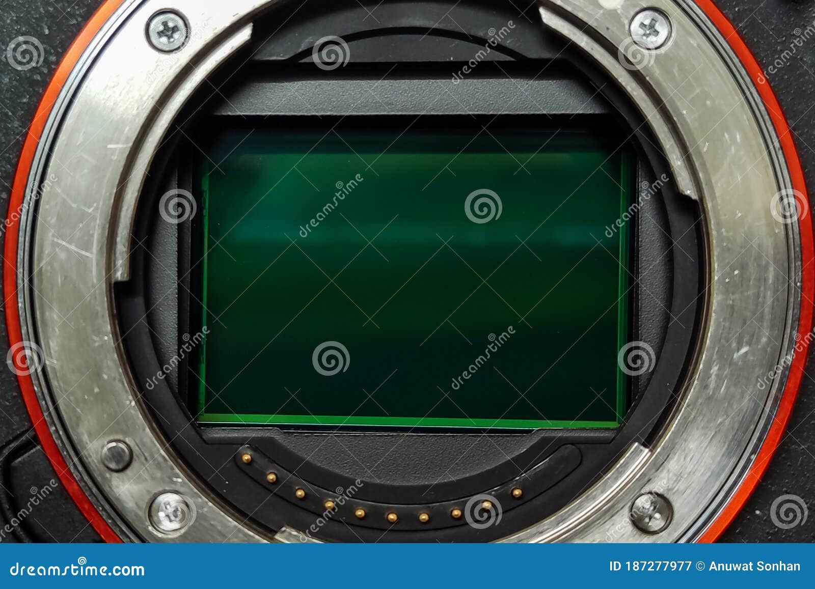 Images Near the Full Frame Sensor of a Mirrorless Digital Camera Stock ...