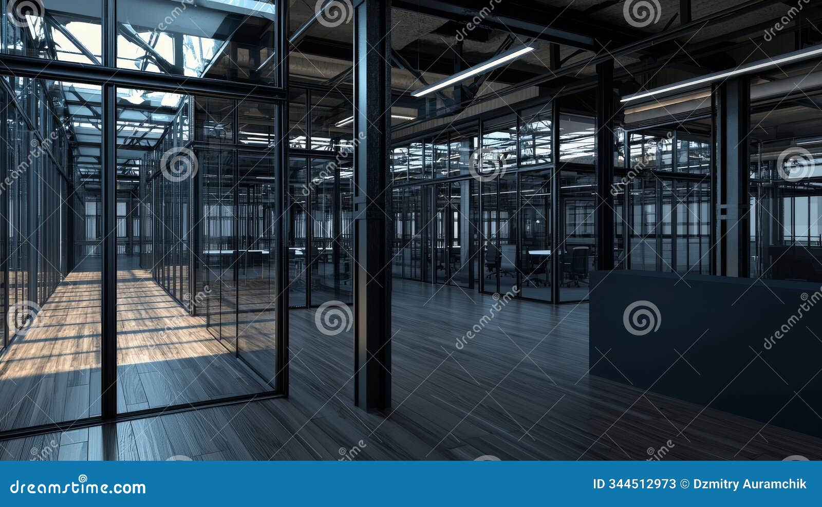 Images of Open Offices with Glass Walls Stock Image - Image of door ...