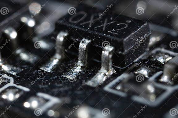 Inside of Electronic Devices Stock Image - Image of component ...