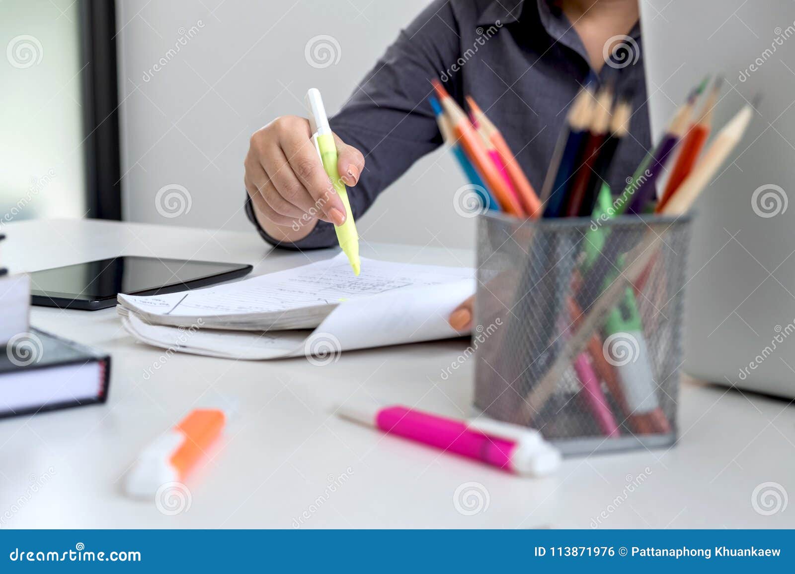 Images of Studying Student Hands Writing in Book during Lecture Stock ...