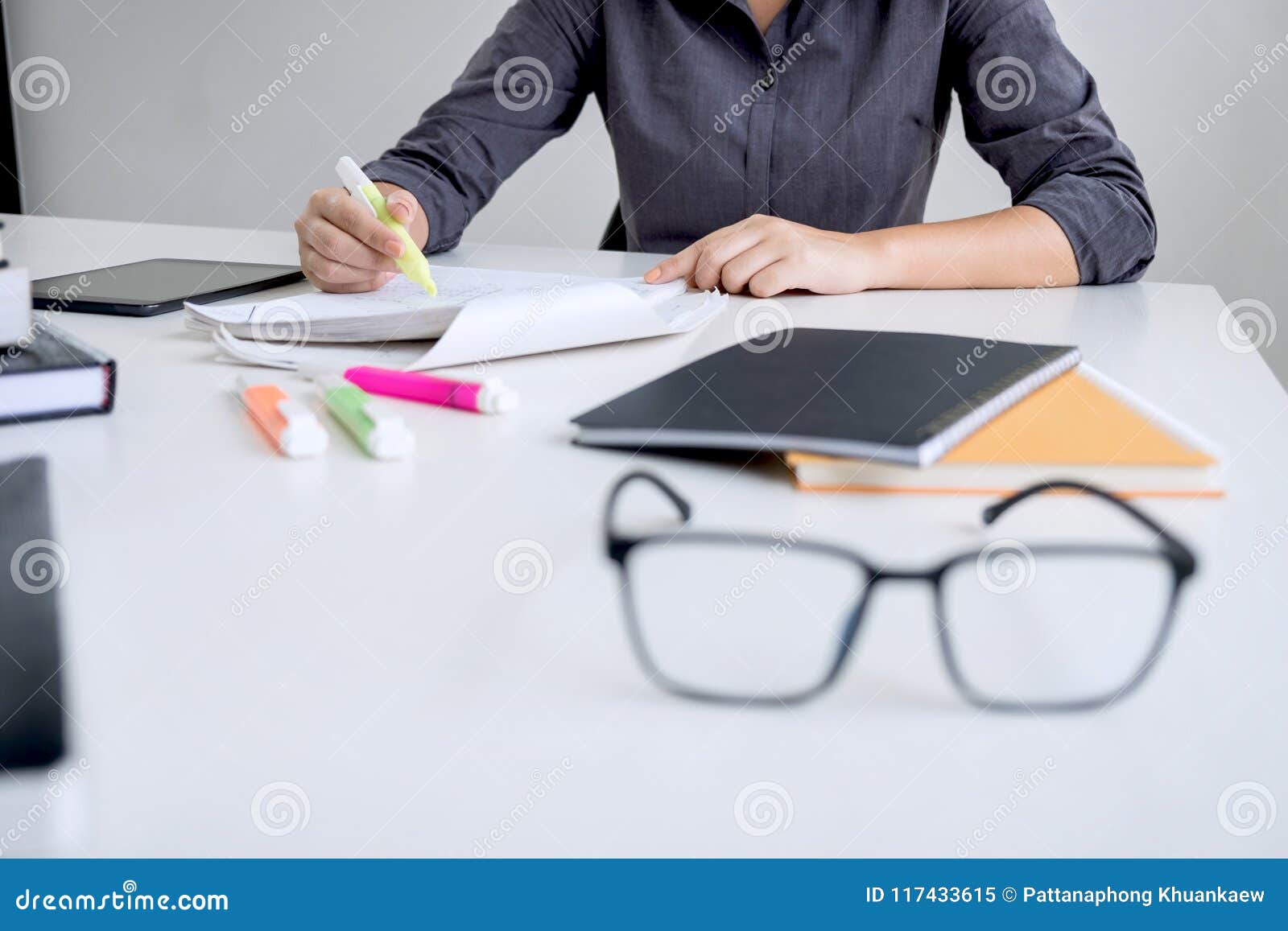 Images of Studying Student Hands Writing in Book during Lecture Stock ...