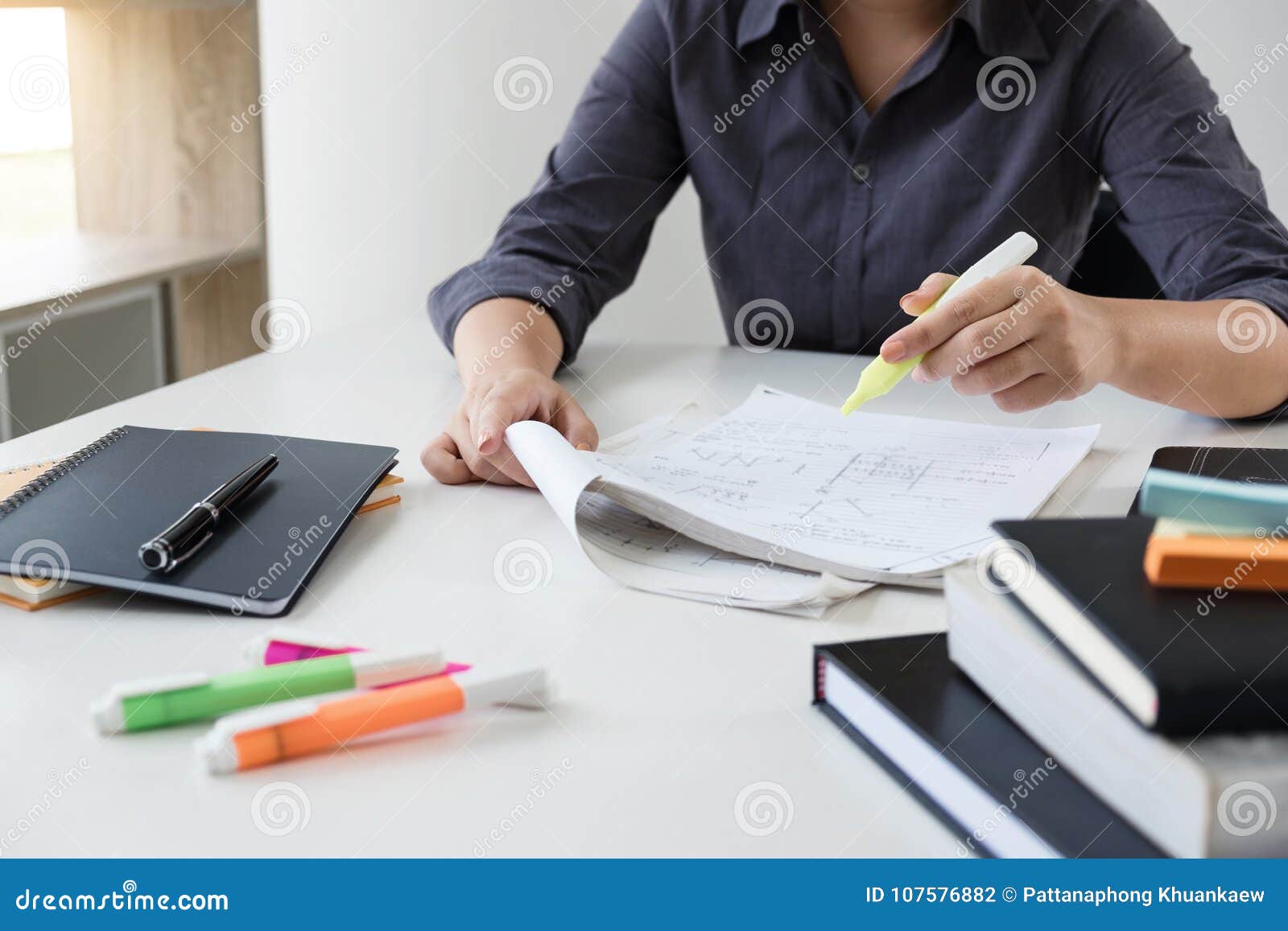 Images of Studying Student Hands Writing in Book during Lecture Stock ...