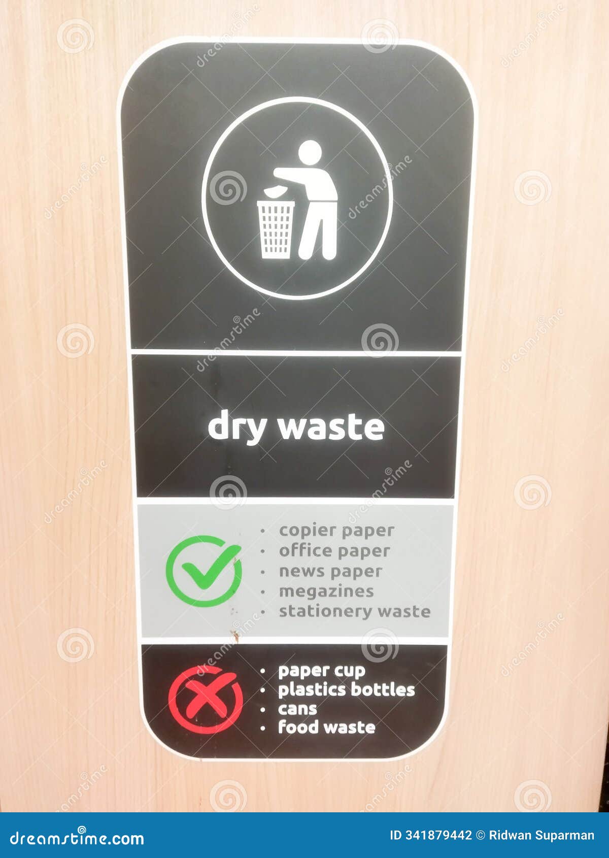 Images of Symbols and Illustrations of Dry Waste Bins Stock Photo ...