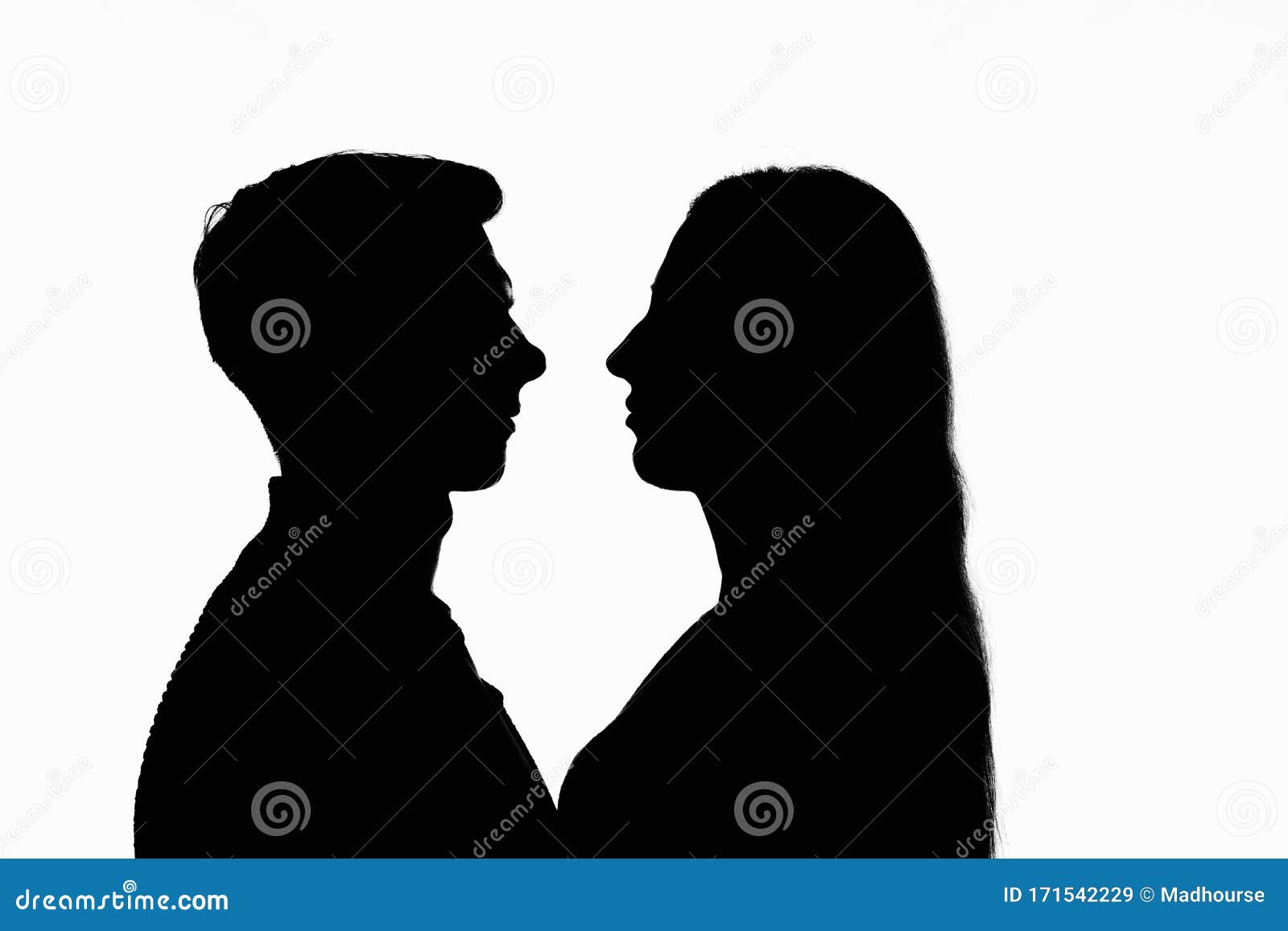 Images of Two People Right in Front of Each Other Stock Image - Image ...