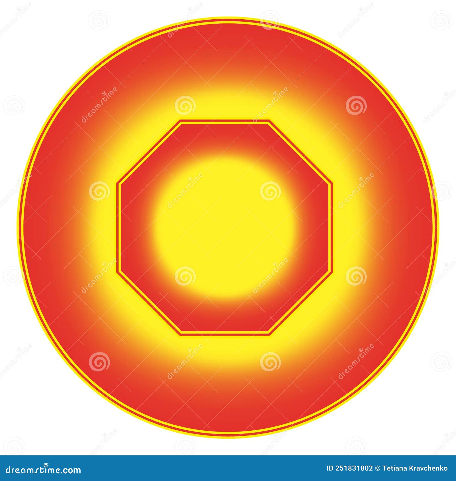 Imaginary Circle Geometric Shape.Vector Illustration. Stock Image Stock ...