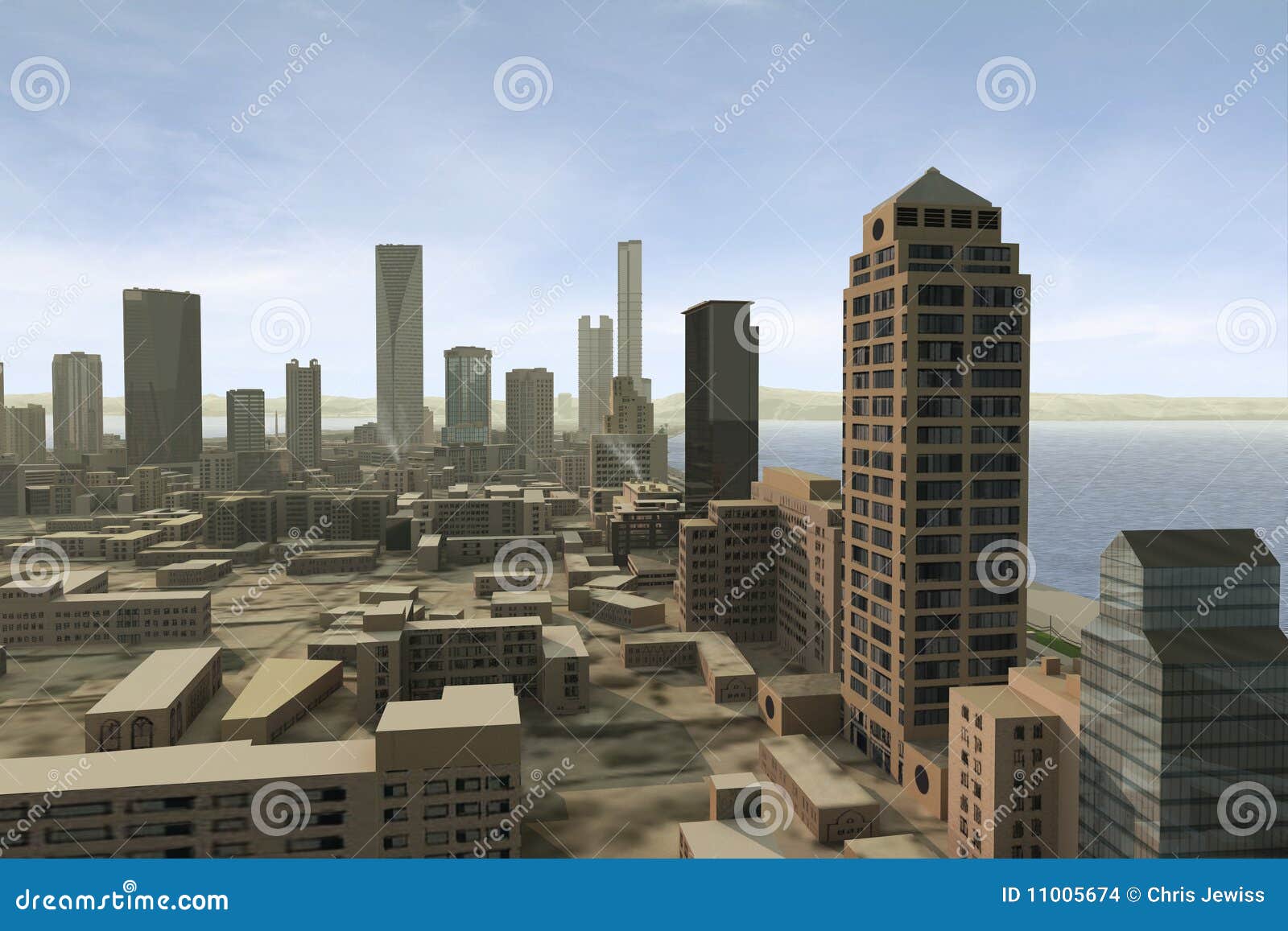 Imaginary city 100 stock illustration. Illustration of commercial ...