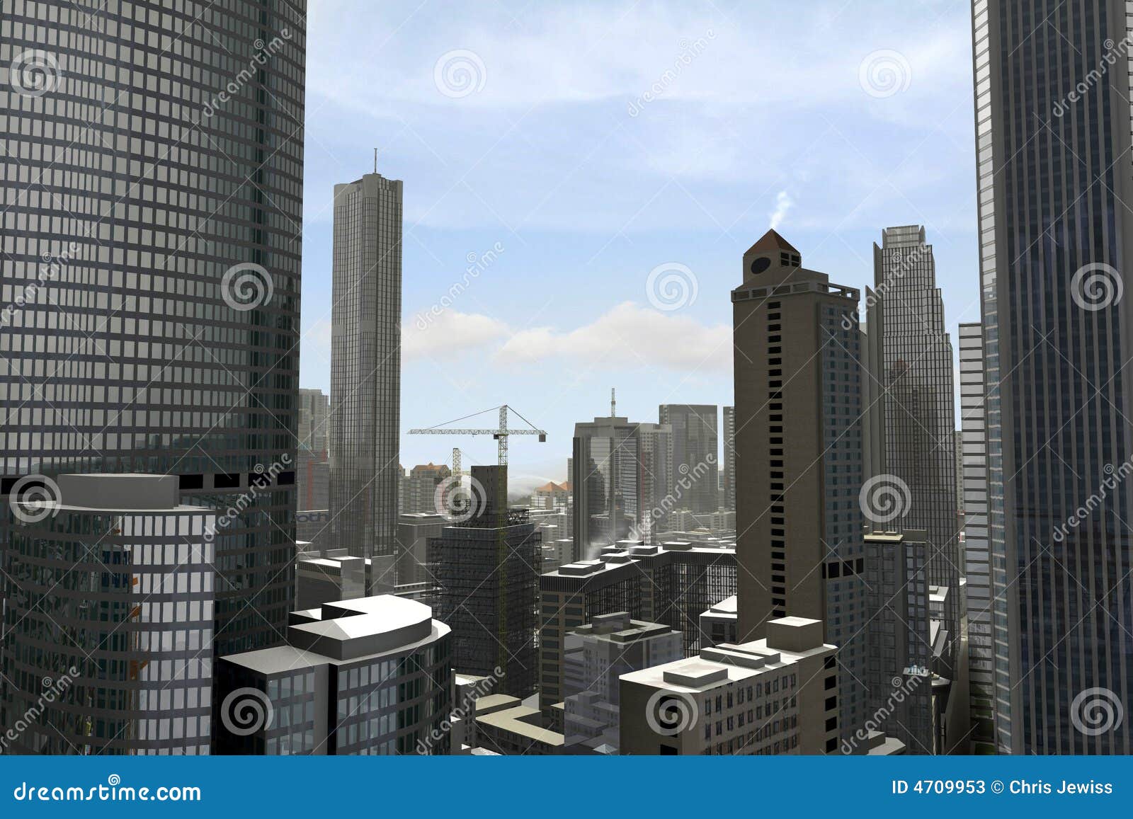 Imaginary city 22 stock illustration. Illustration of futuristic - 4709953