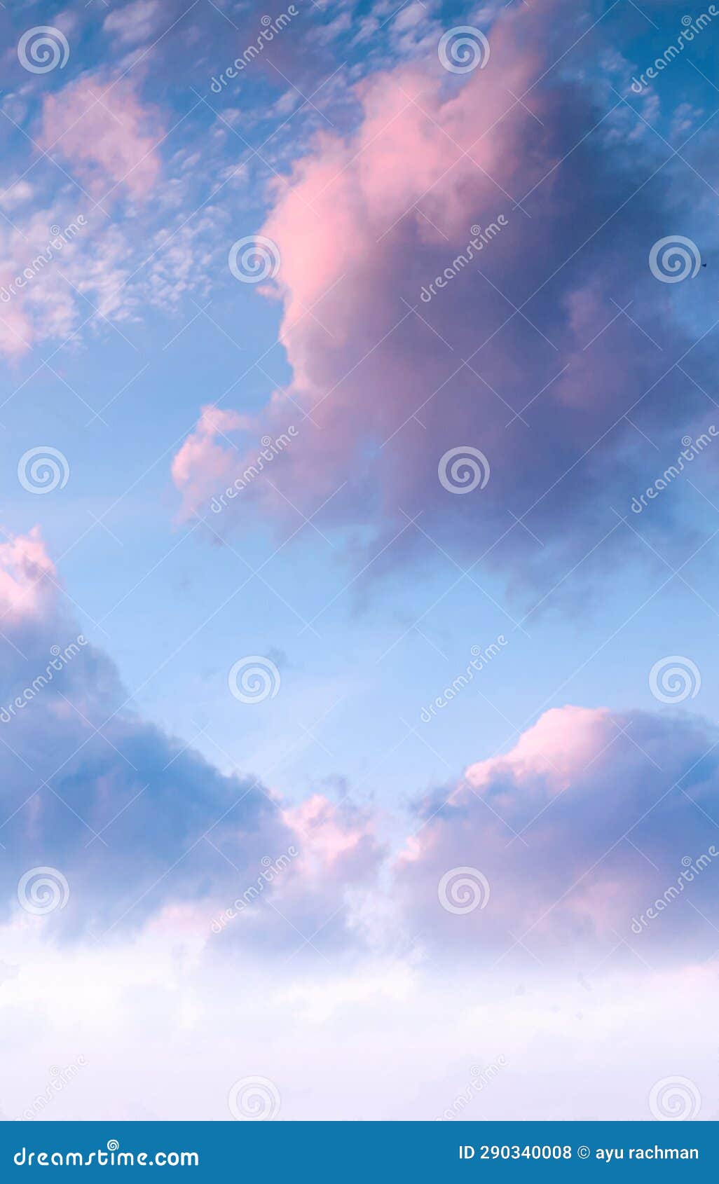 Imaginary Clouds in the Pretty Sky Stock Photo - Image of blue ...