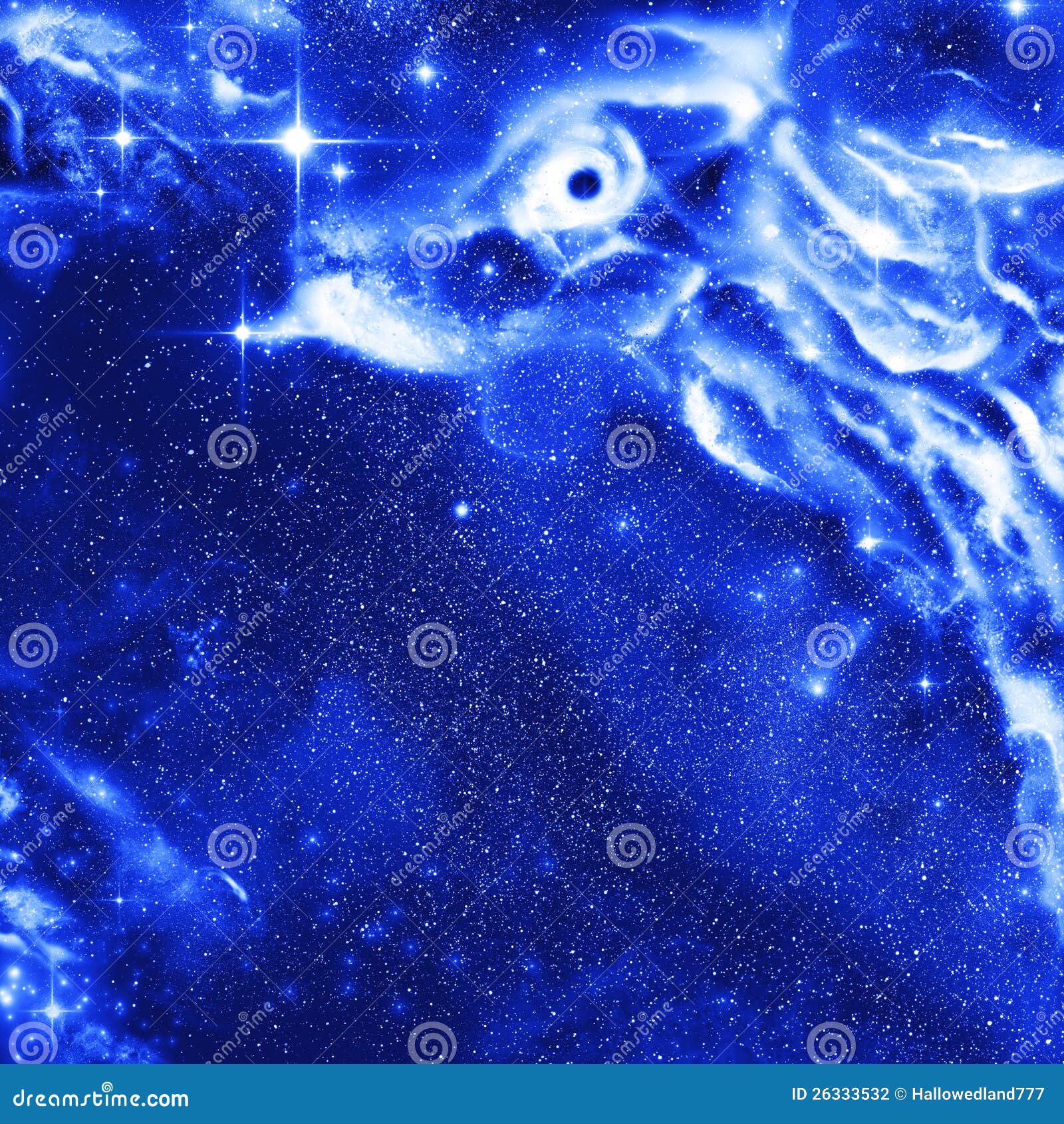 Imaginary Galaxy (pillars of the Creature & the Bl Stock Photo - Image ...