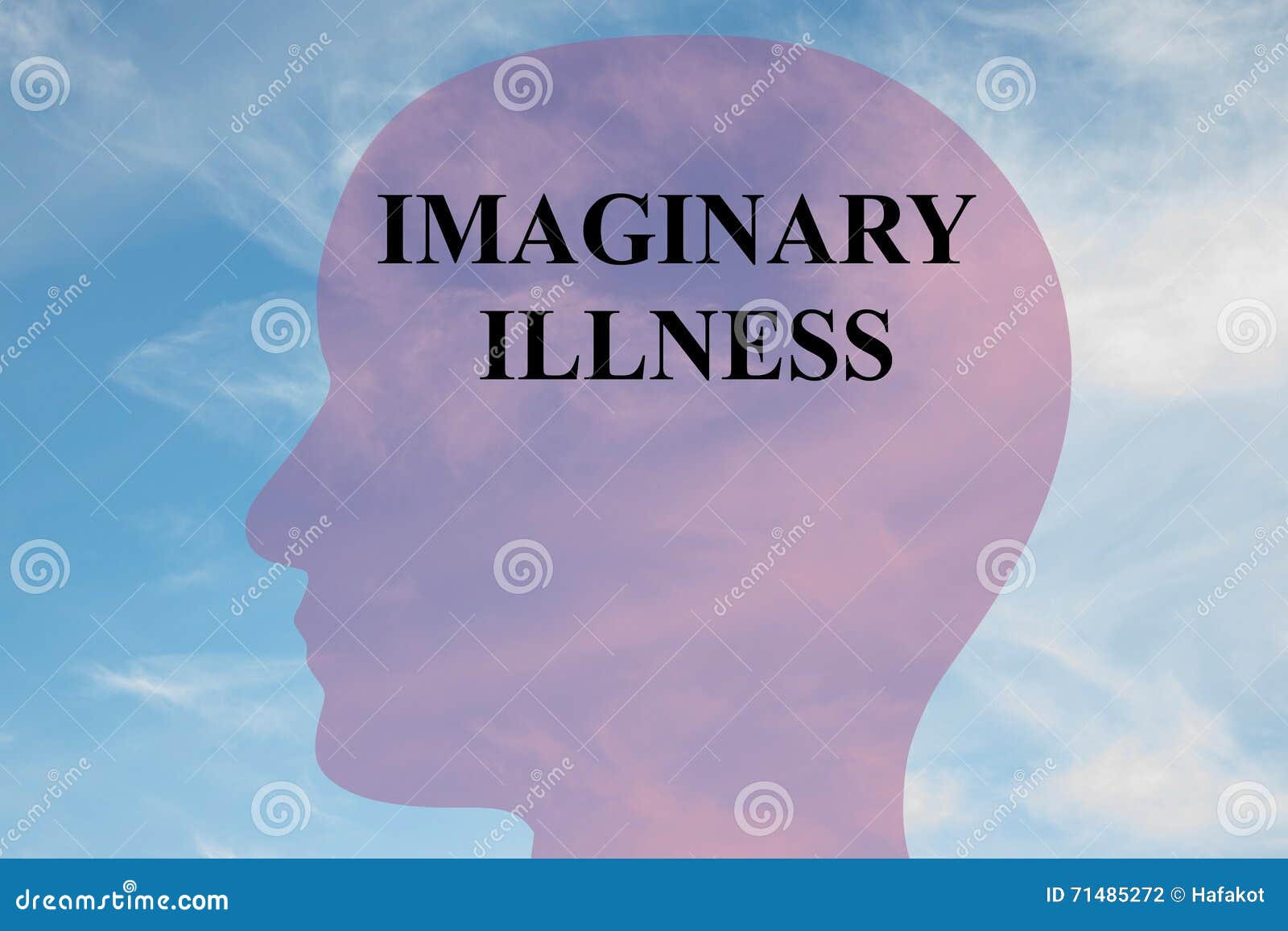 Imaginary Illness Mental Concept Stock Illustration - Illustration of ...