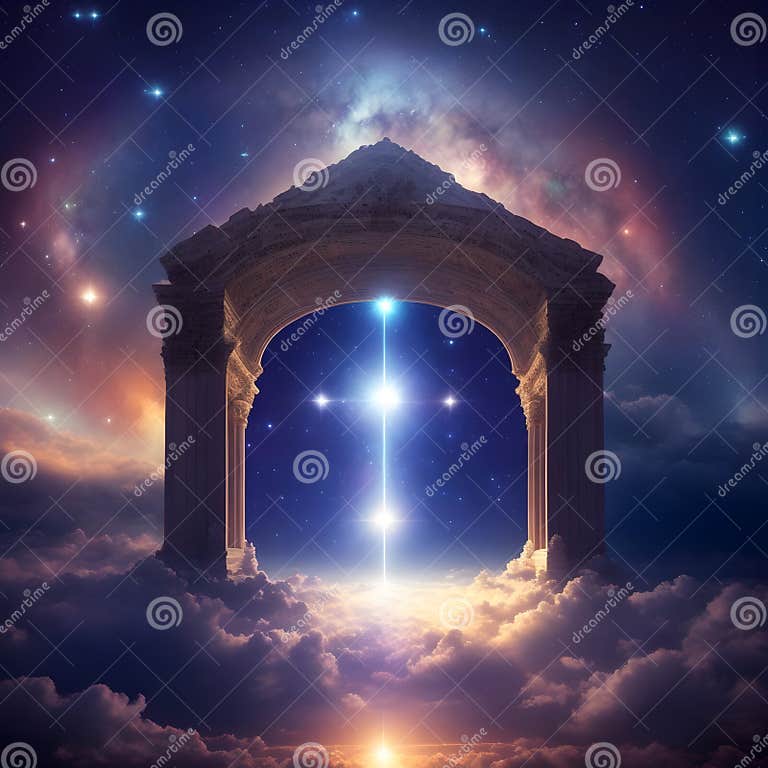 Imaginary Surrealistic Image of the Divine Heaven Where All Men Will ...