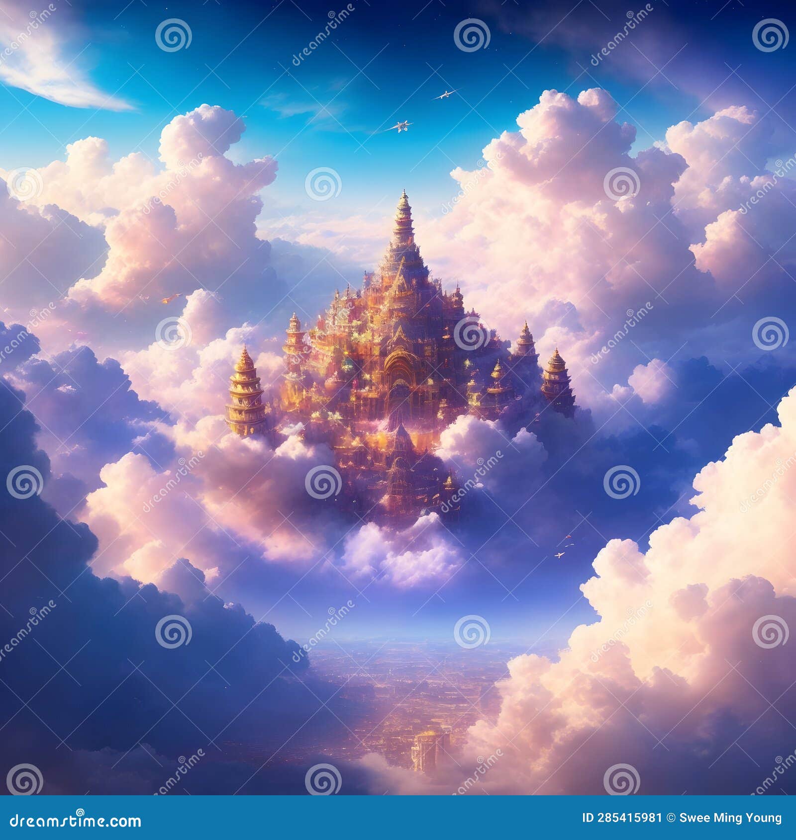 Imaginary Surrealistic Image of the Divine Heaven Where All Men Will ...